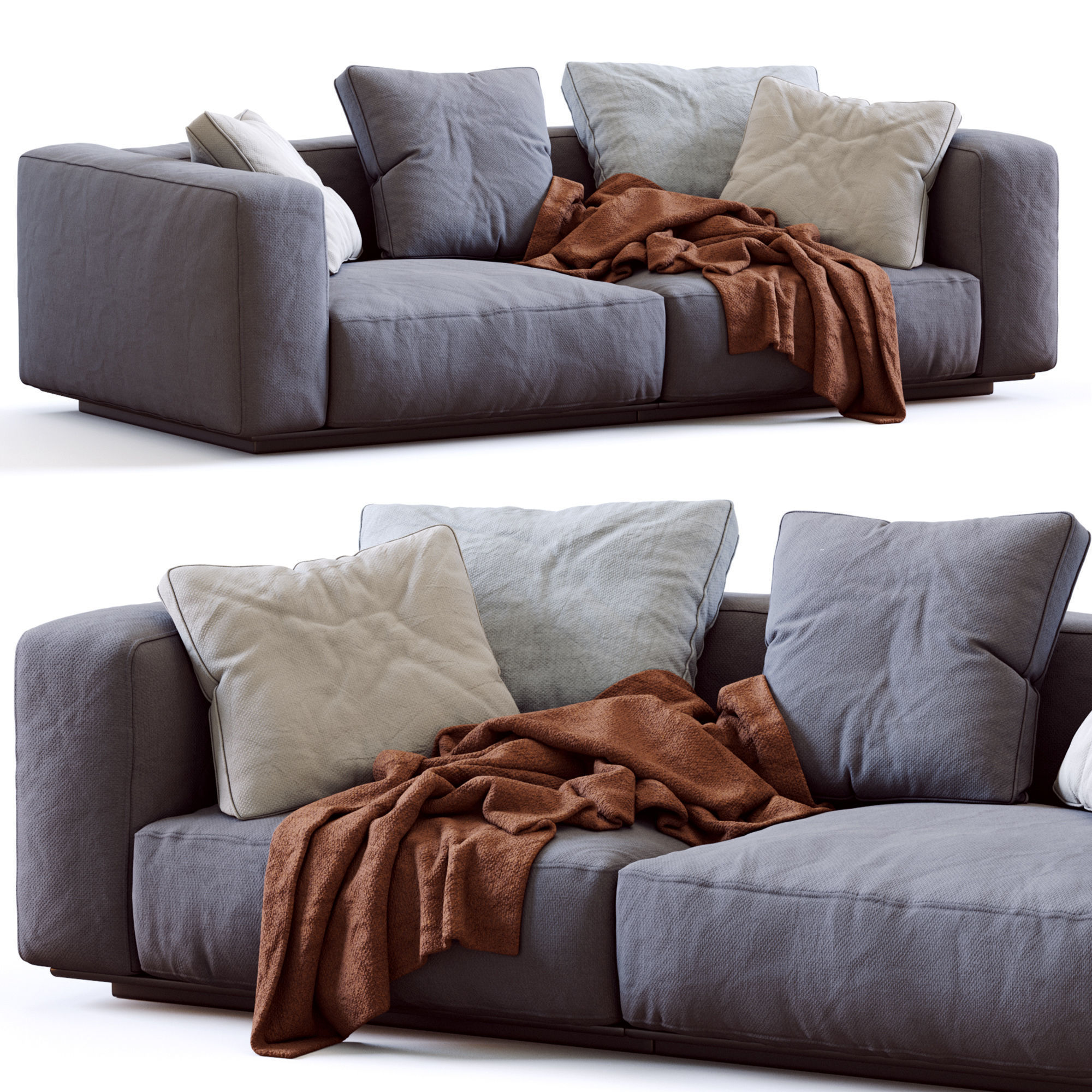 Flexform Sofa GRANDEMARE 3D model | CGTrader