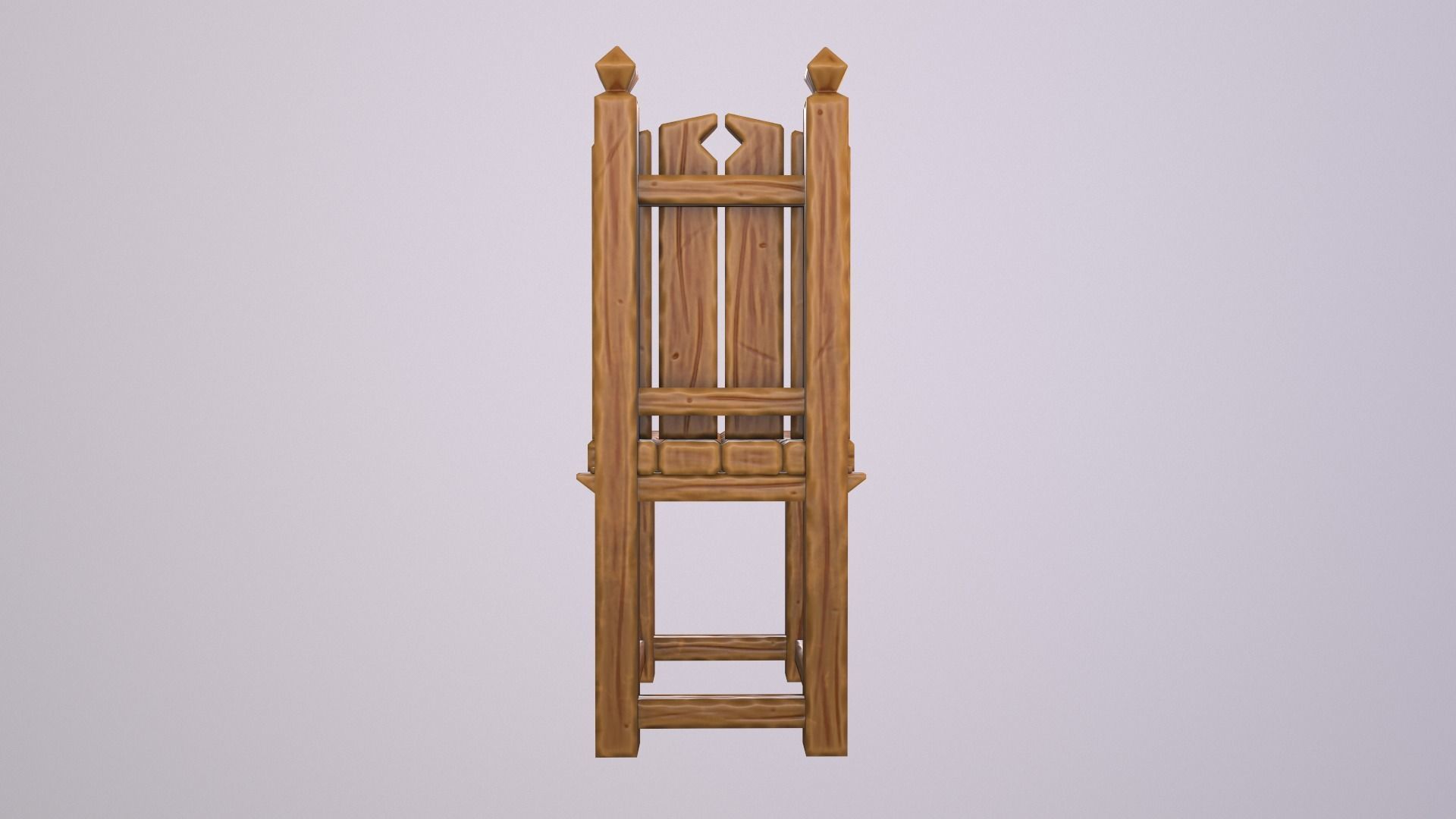 3D model Stylized medieval chair VR / AR / low-poly | CGTrader
