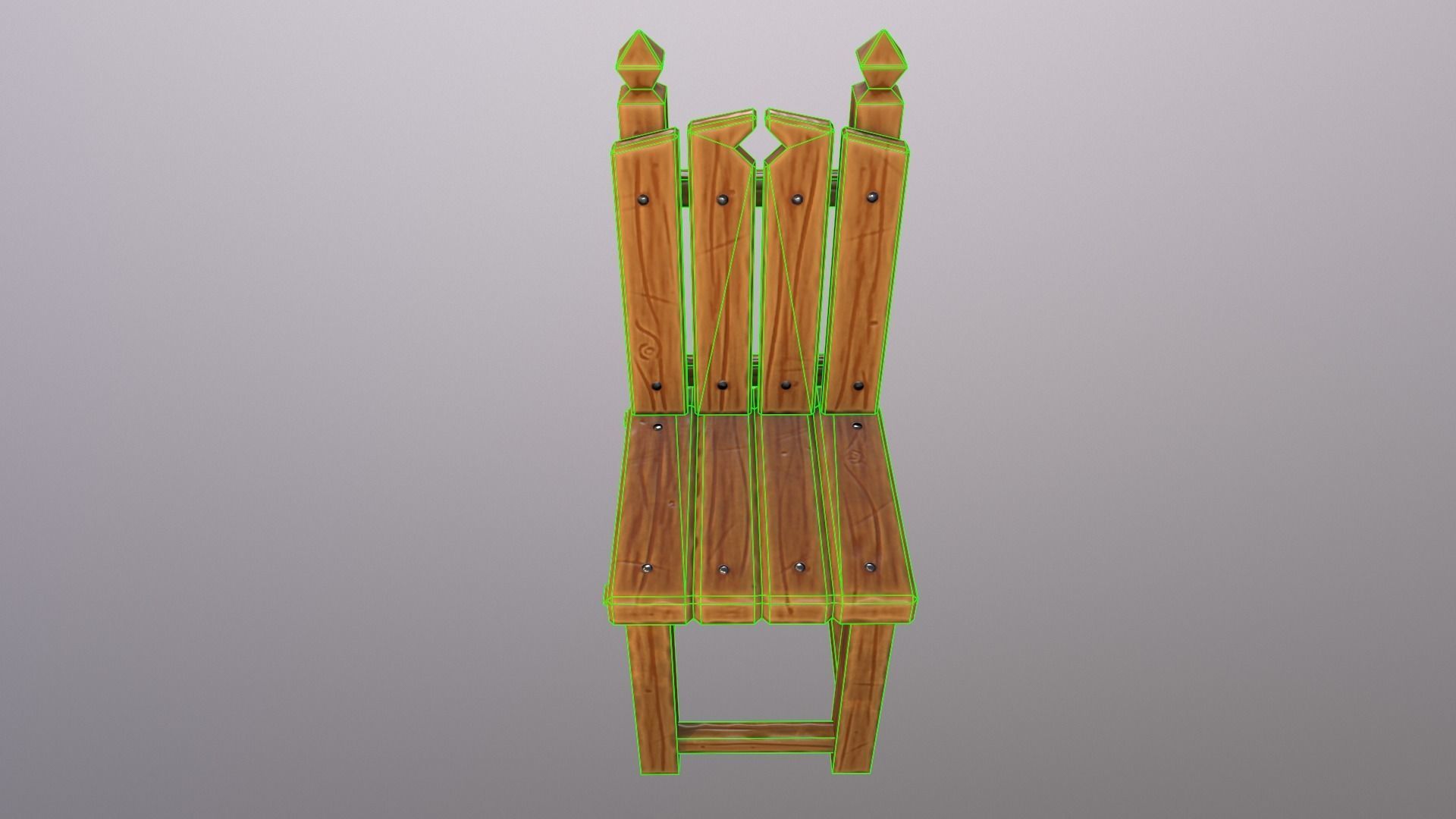 3D model Stylized medieval chair VR / AR / low-poly | CGTrader
