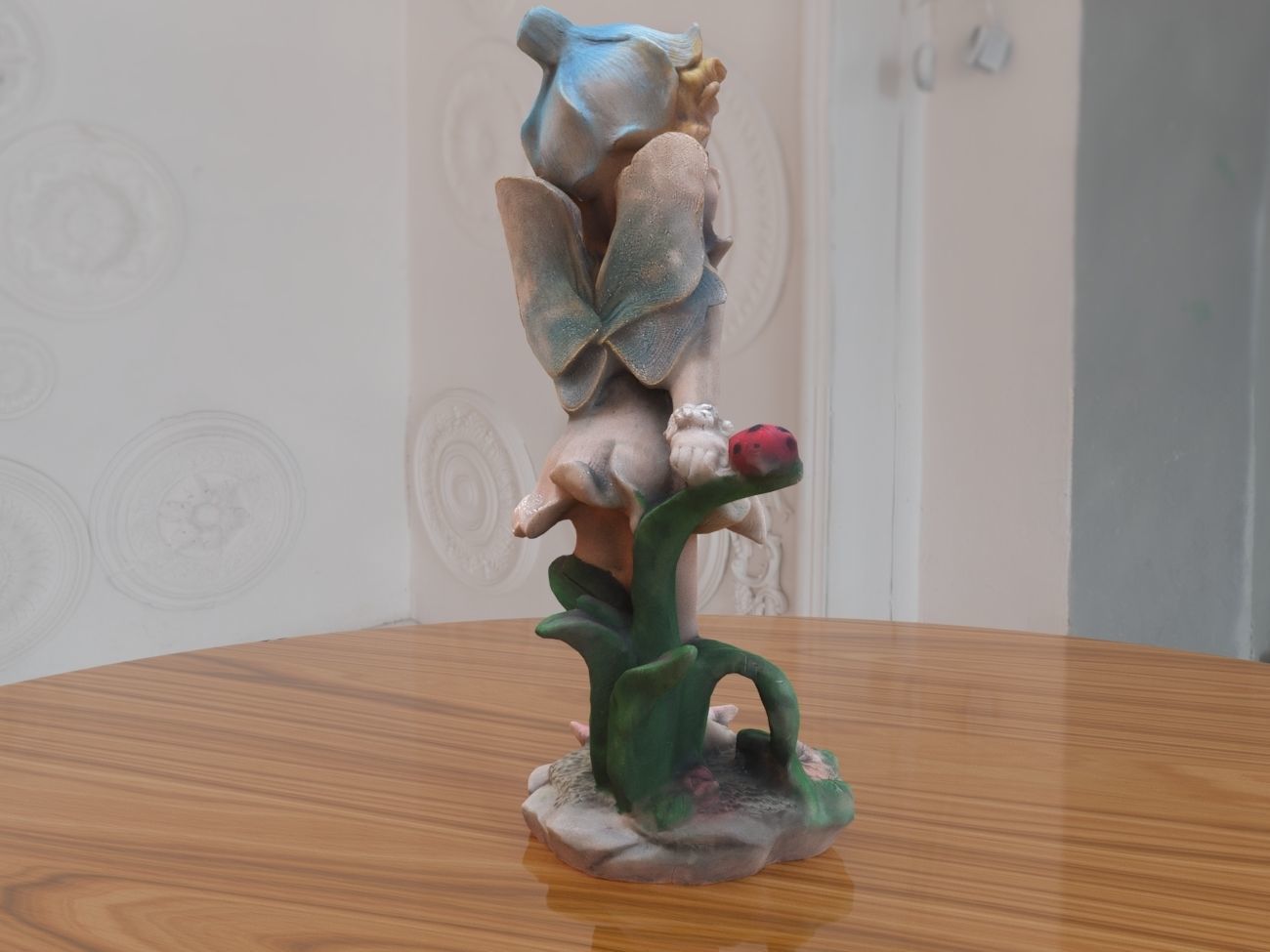 3D model Girl Ada Statue low-poly PBR Ornament figurine VR-AR VR / AR ...