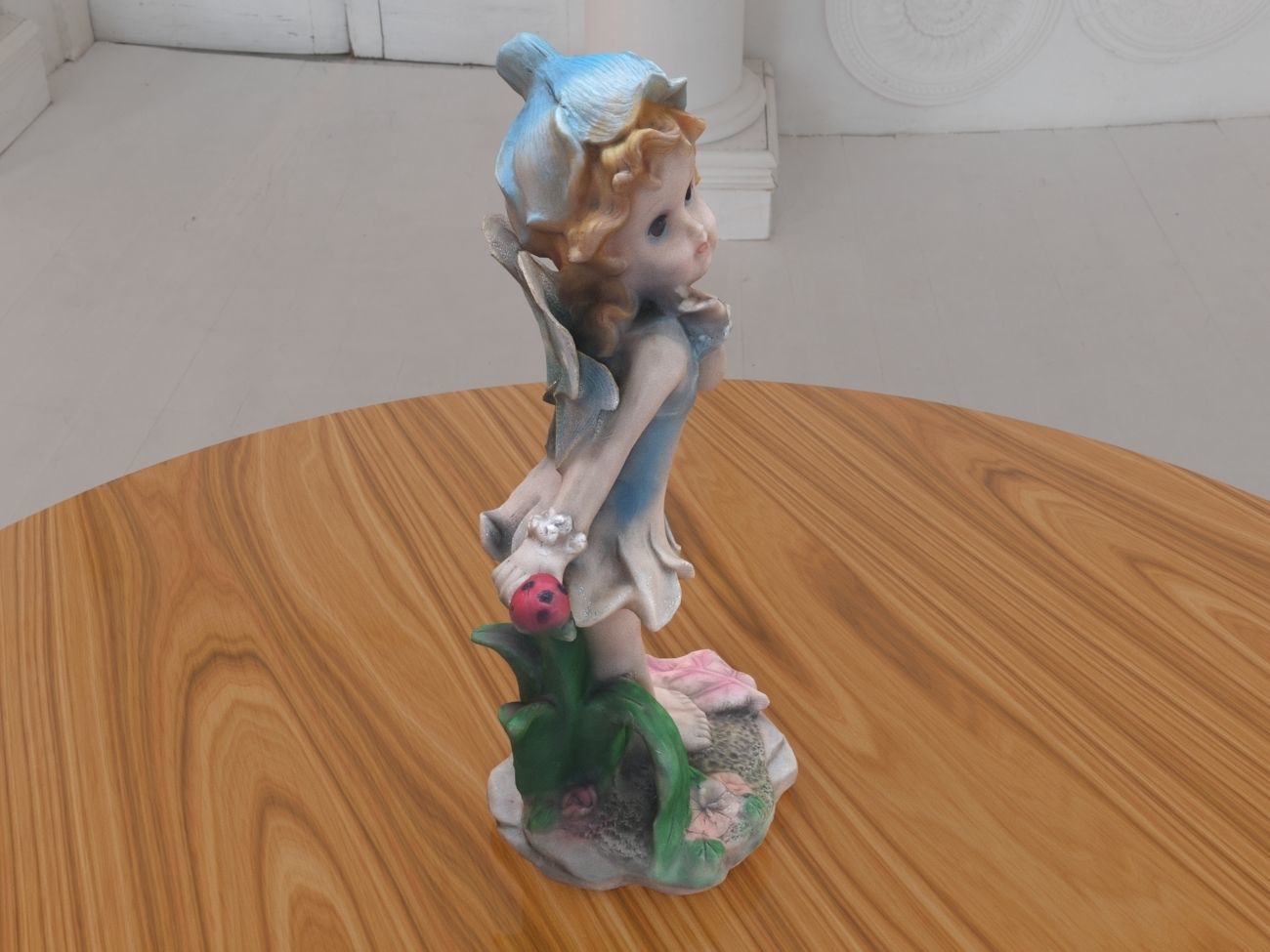 3D model Girl Ada Statue low-poly PBR Ornament figurine VR-AR VR / AR ...