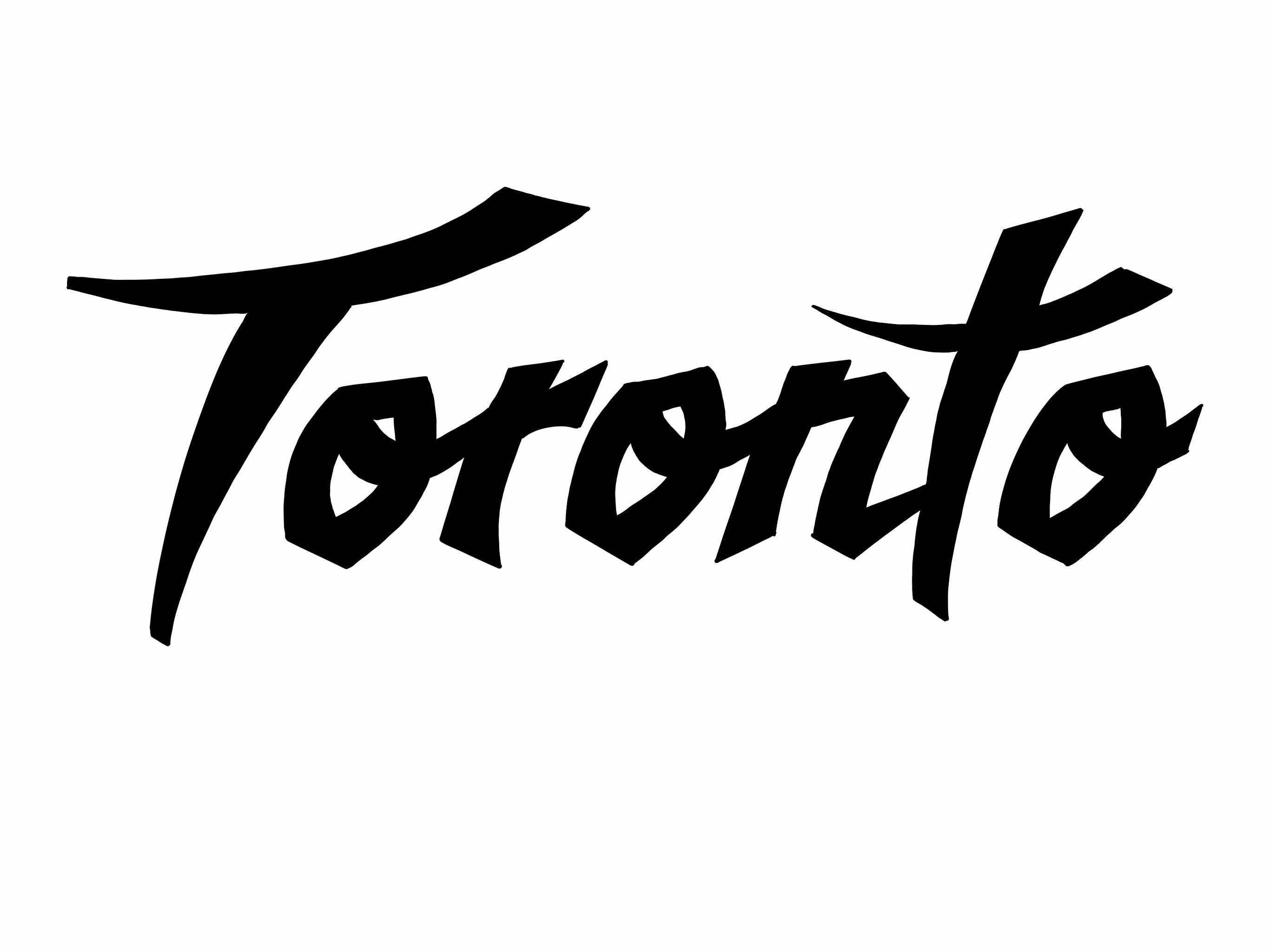 Toronto word on metal sign 3D model rigged | CGTrader