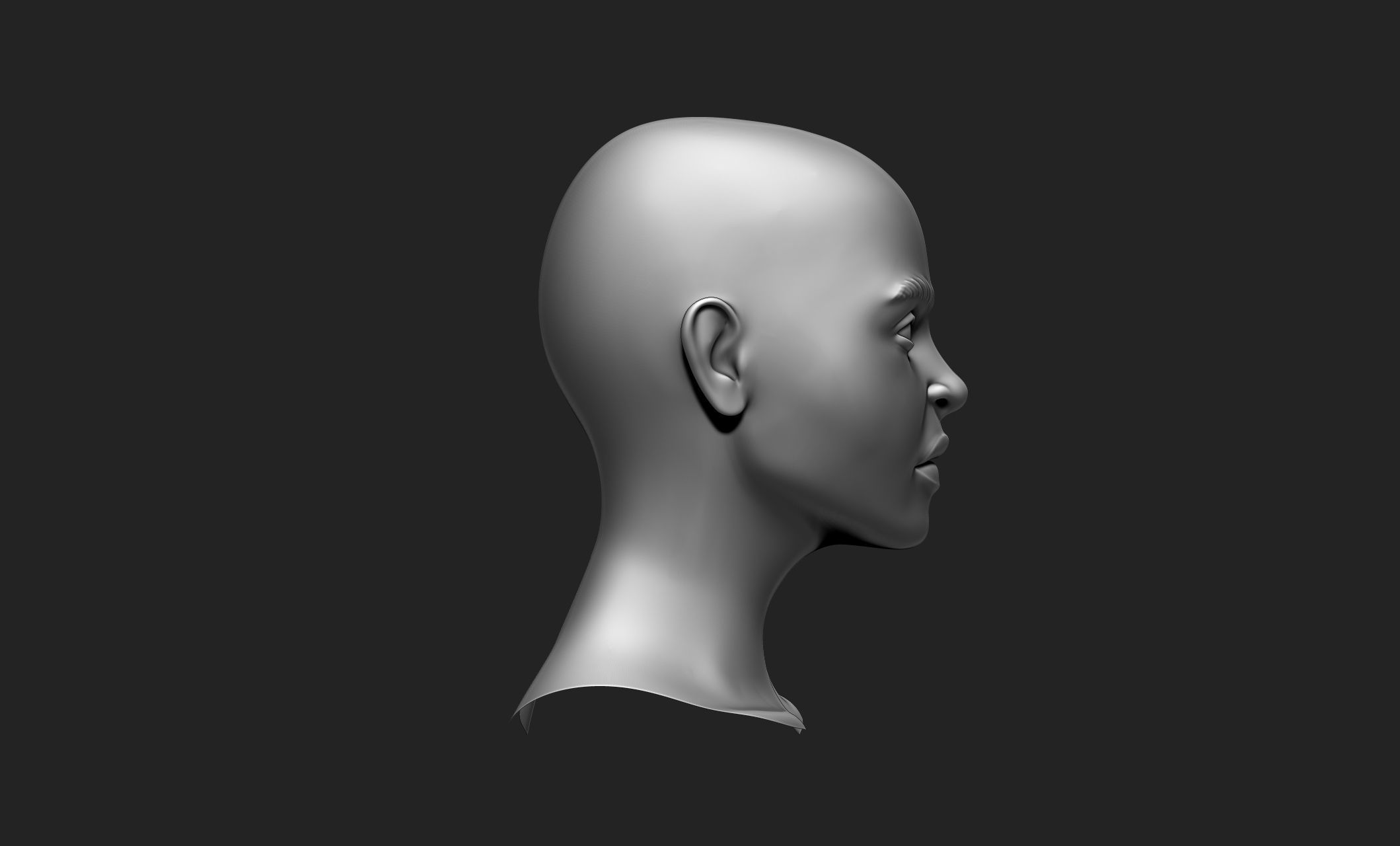 3D model Female Head 4 VR / AR / low-poly | CGTrader