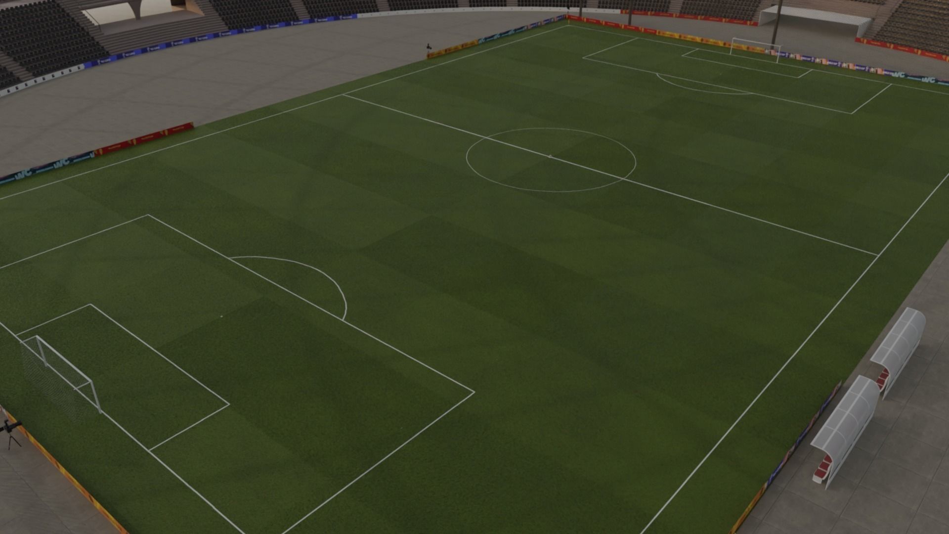 3D model cylindrical roofed stadium VR / AR / low-poly | CGTrader