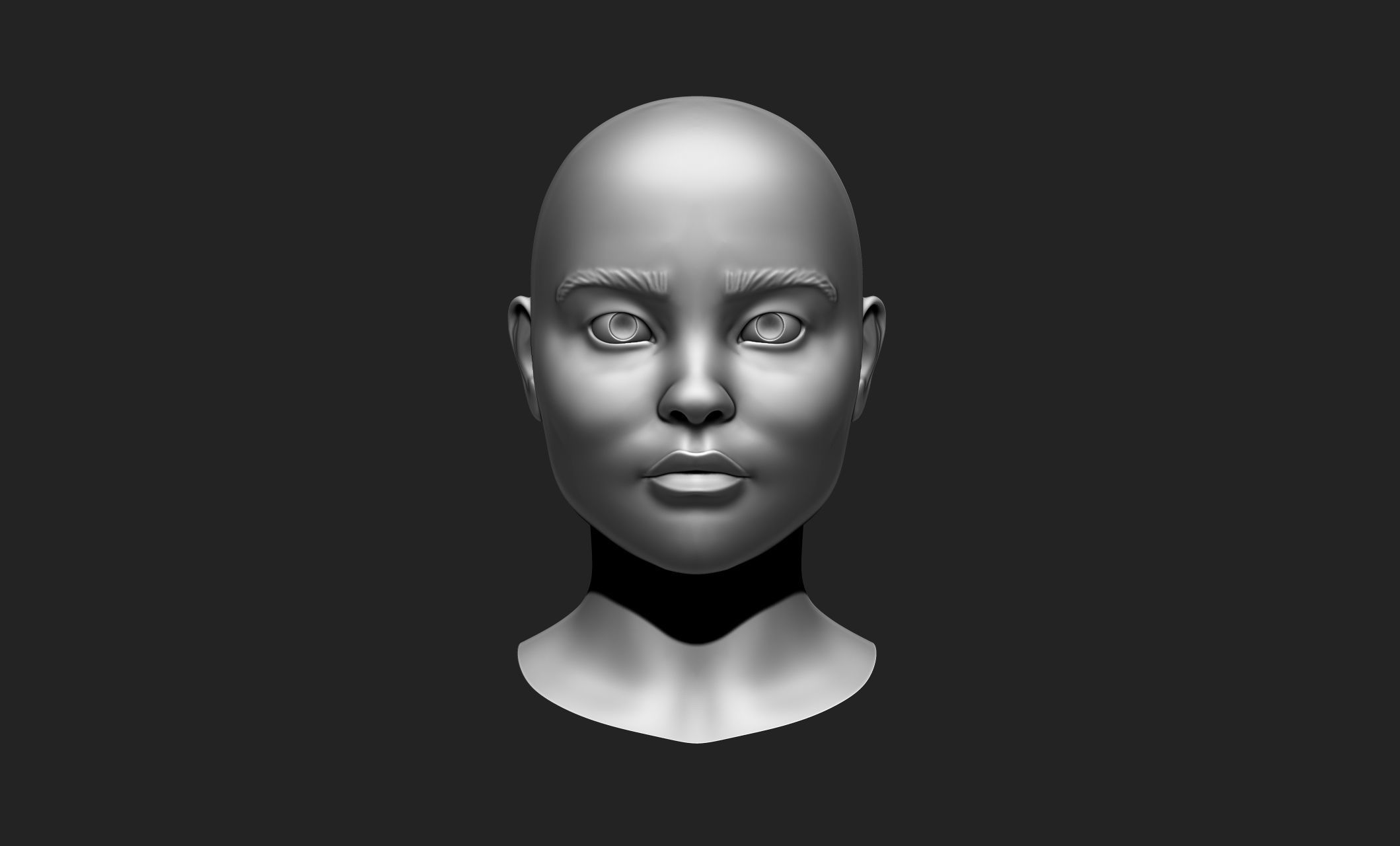 3D model Female Head 6 VR / AR / low-poly | CGTrader