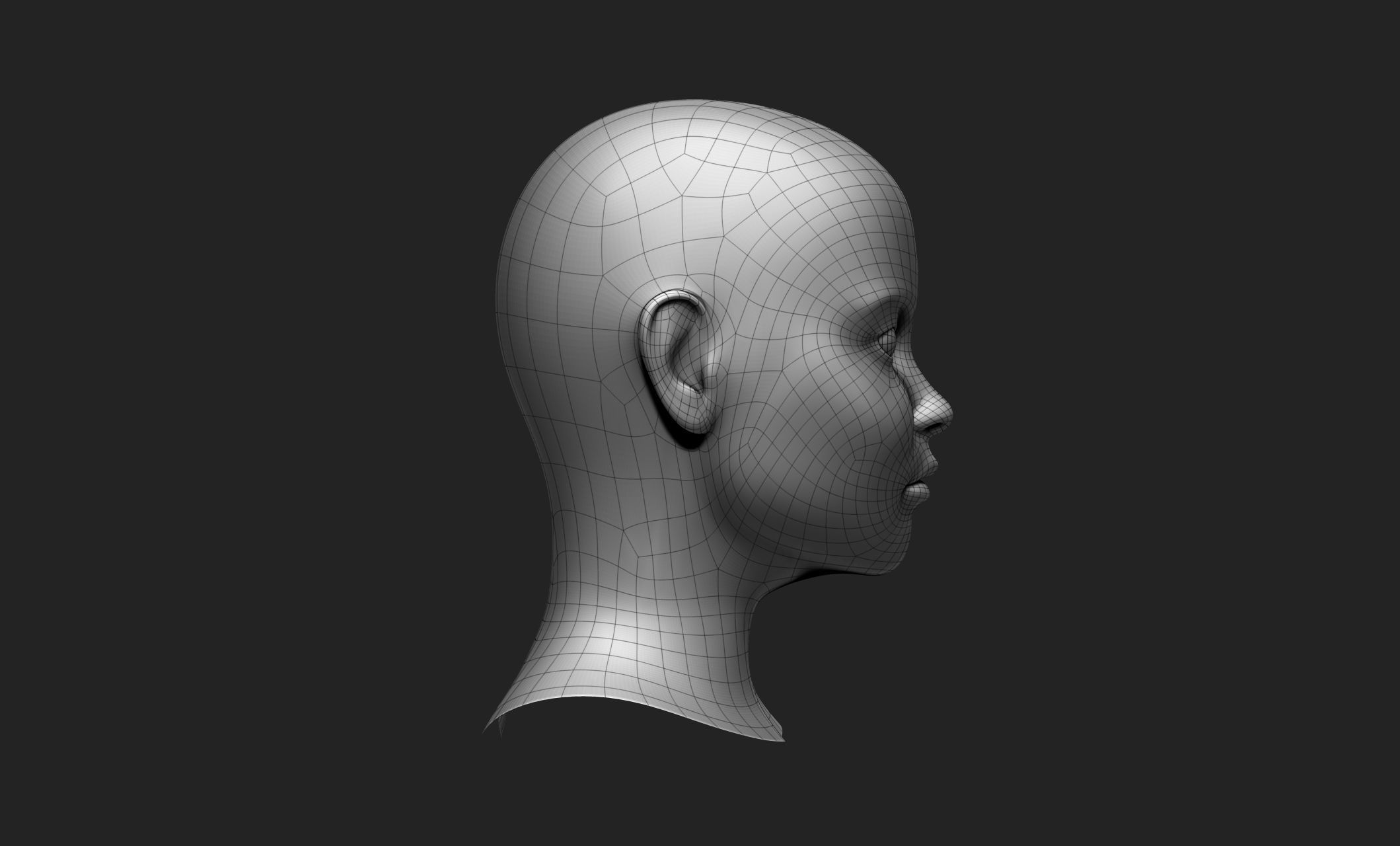 3D model Female Head 6 VR / AR / low-poly | CGTrader