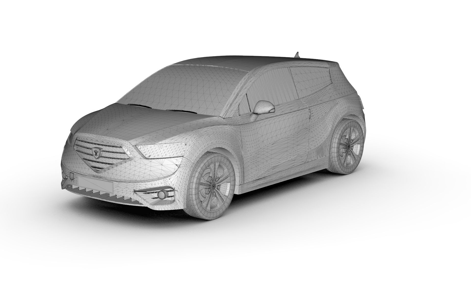 Gunsel B9 Electric Car 3D model | CGTrader