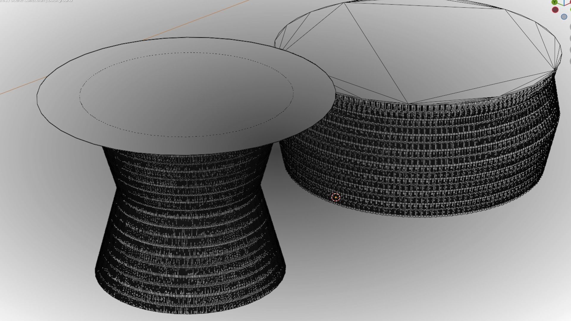 Wicker Tables Set 3D model | CGTrader