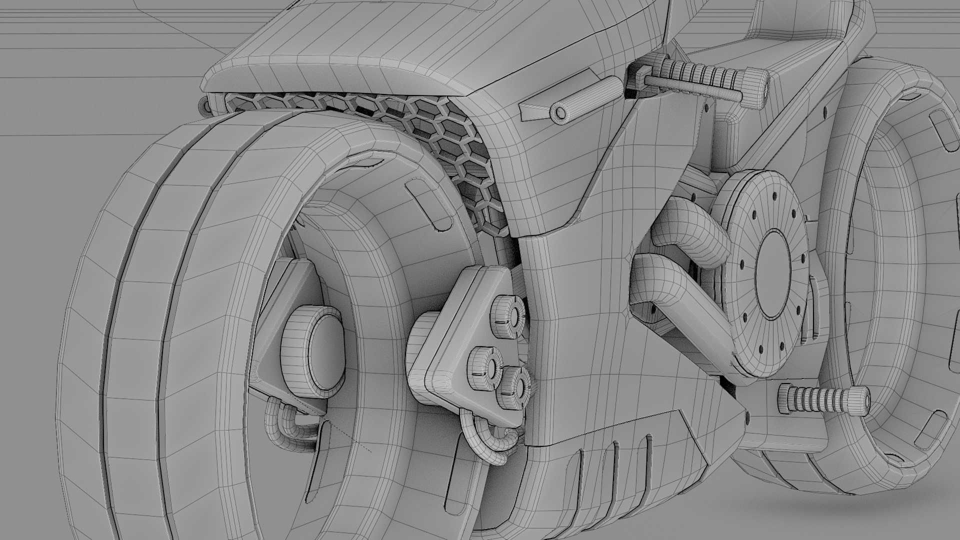 CONCEPT BIKE C-2000 RIGGED 3D model rigged | CGTrader