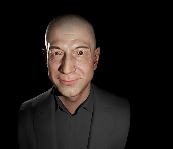 Jeff Bezs 3D character--coolgames 3D model rigged | CGTrader