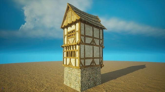 3D model Medieval House9 - exterior design VR / AR / low-poly | CGTrader