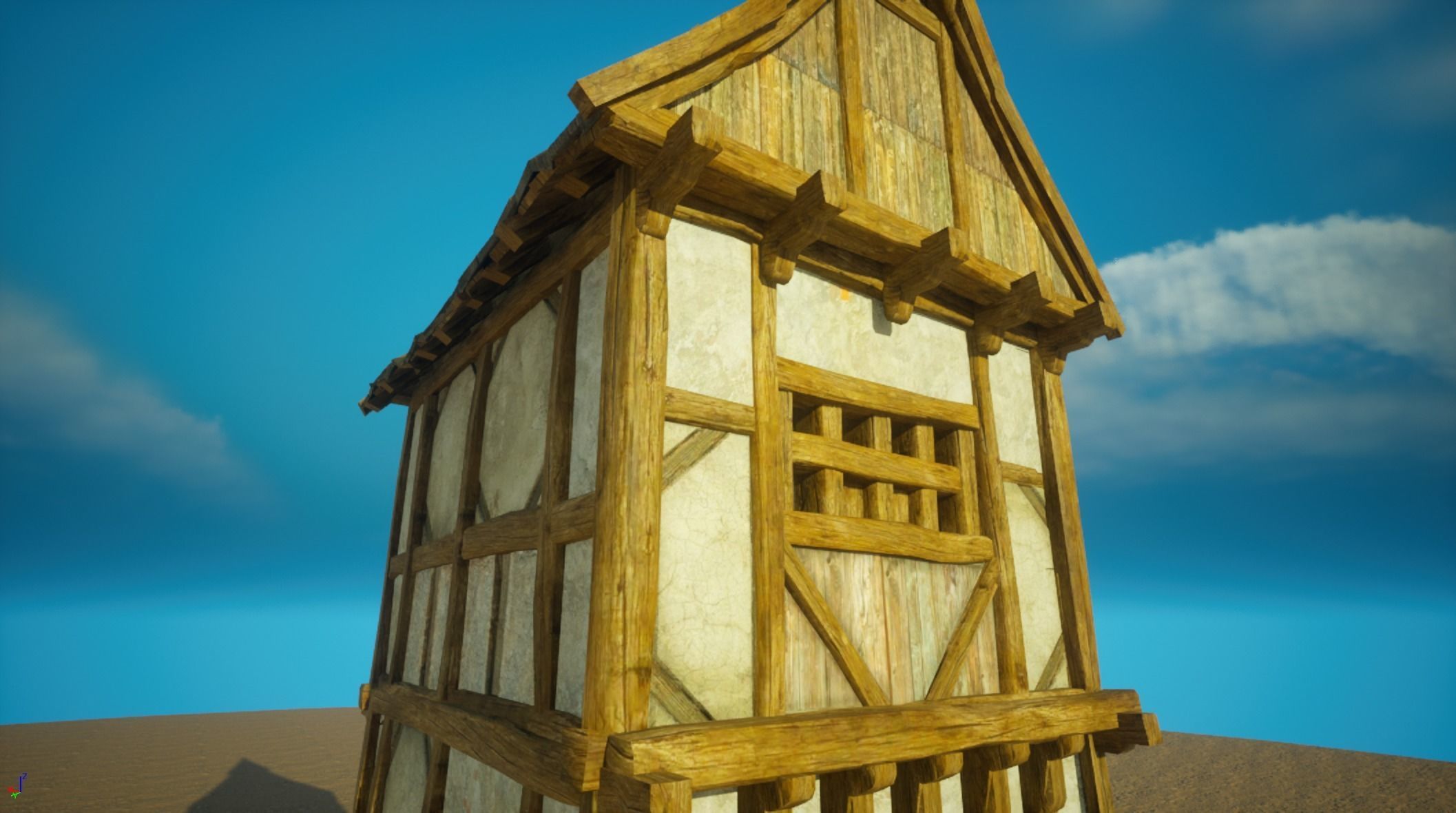 3D model Medieval House9 - exterior design VR / AR / low-poly | CGTrader
