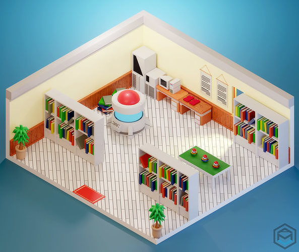 Pokemon Laboratory 3D model | CGTrader
