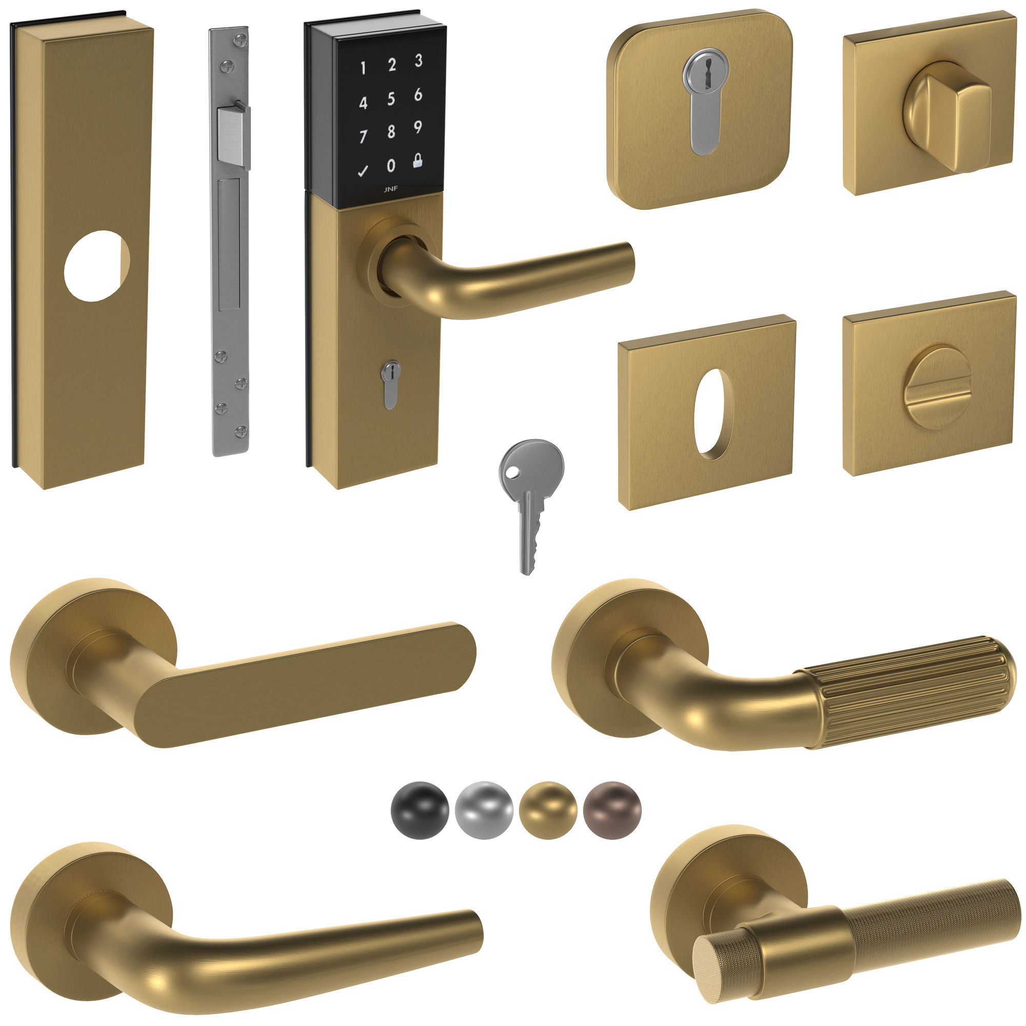 Door Handles Collection 3D model | CGTrader