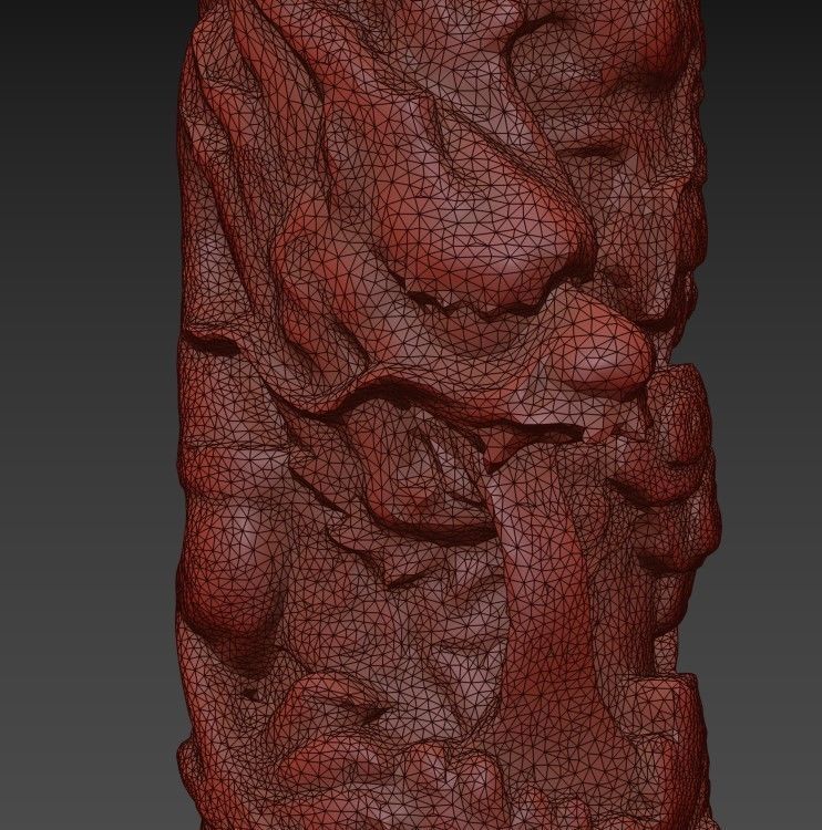 Carved stelae 3D model | CGTrader