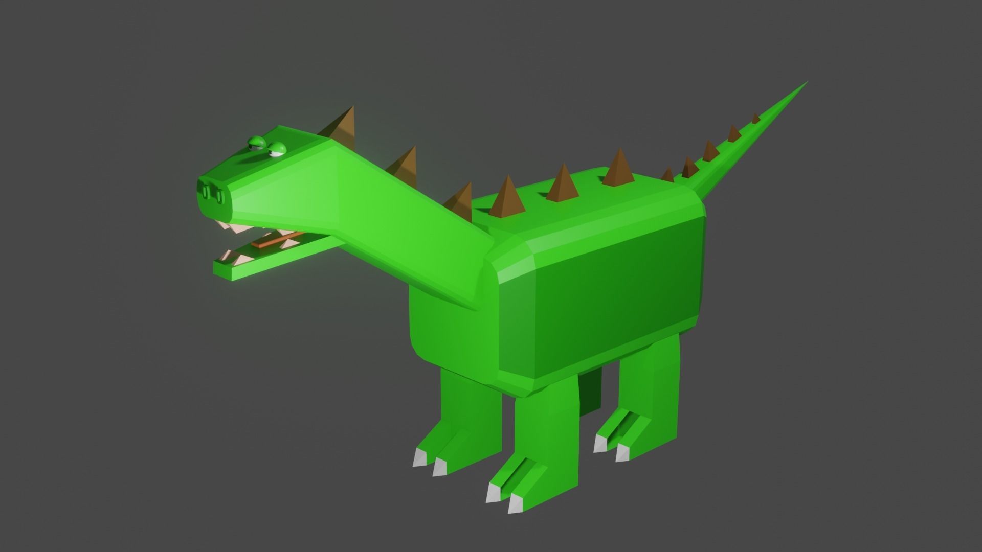 Low poly cube dino for free free VR / AR / low-poly 3D model | CGTrader