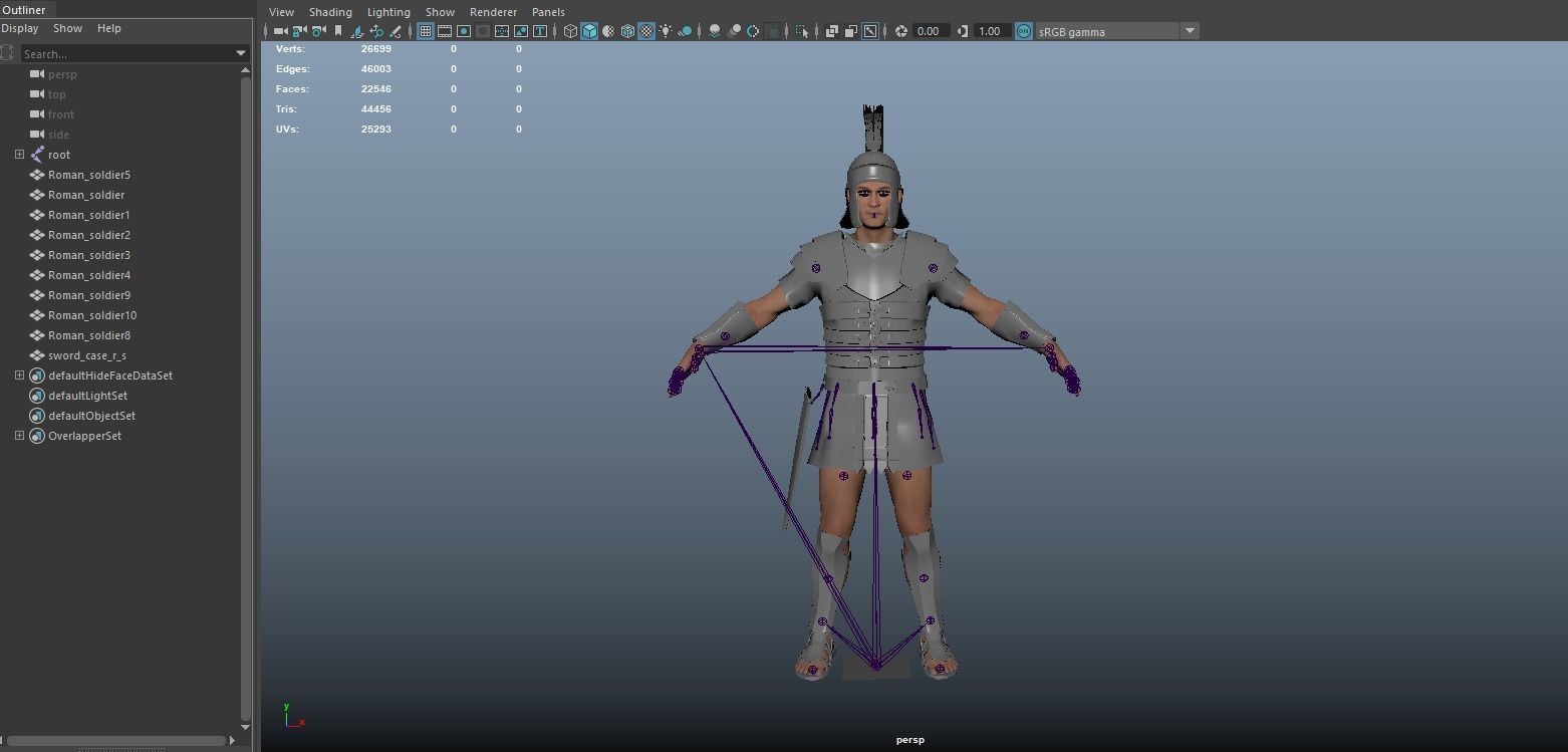3D model Roman Soldier SPQR VR / AR / low-poly | CGTrader
