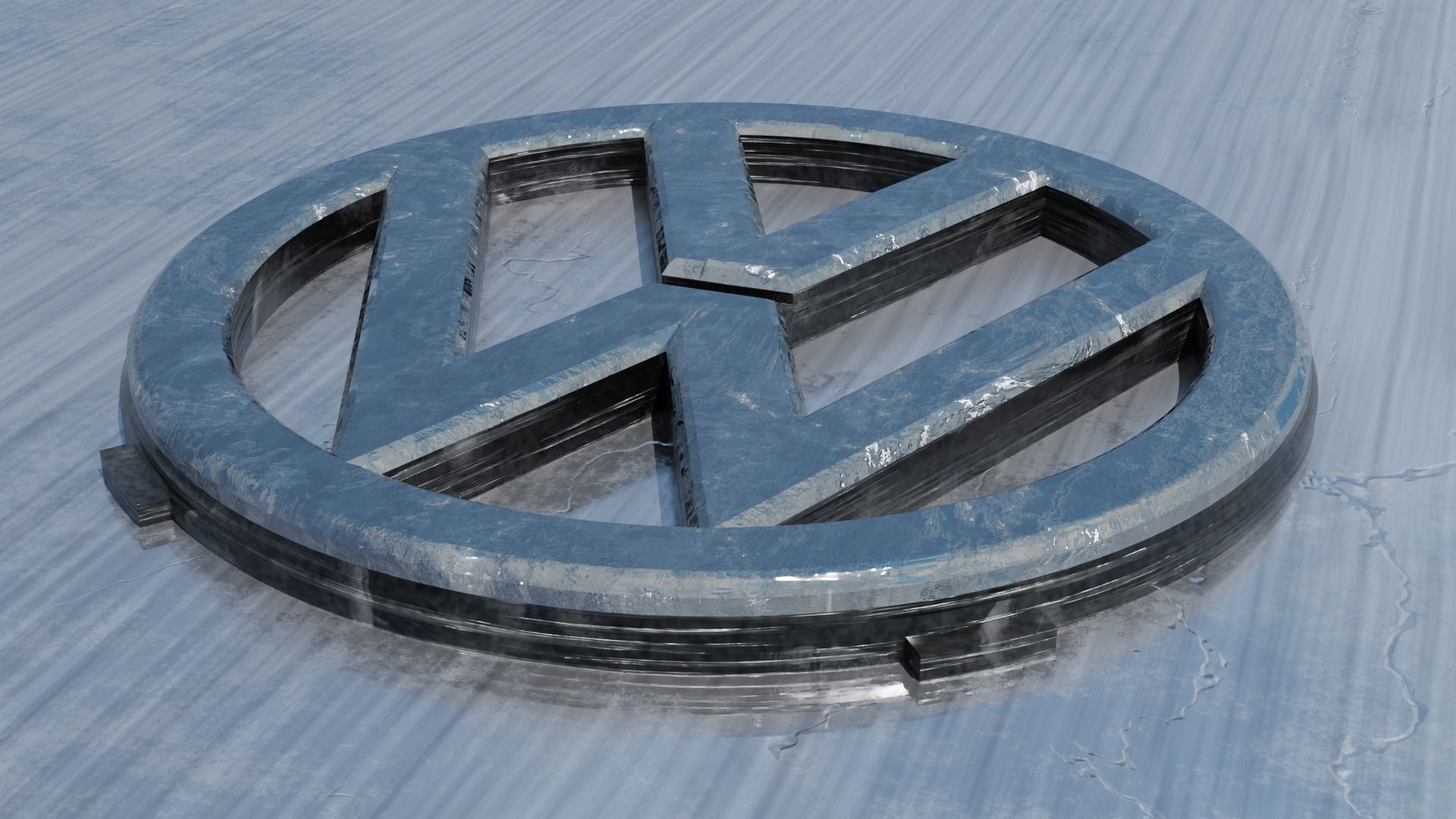VW-Logo volkswagen logo 3D model | CGTrader