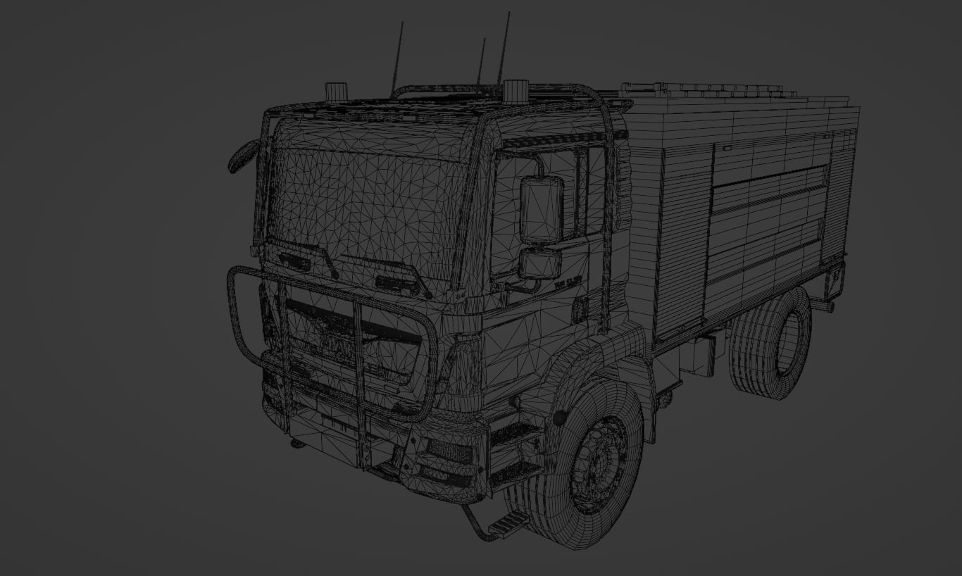 MAN TGM 13 290 Firetruck 3D model | CGTrader