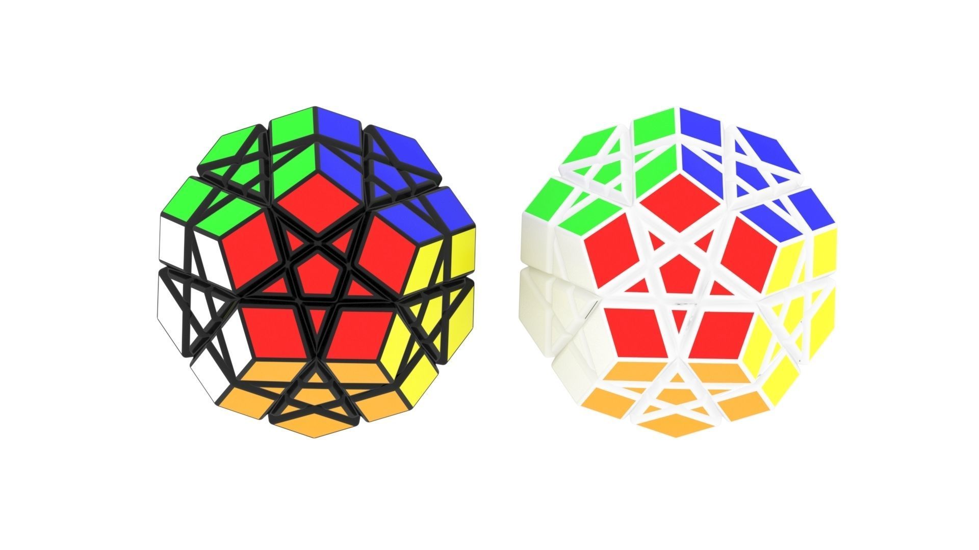 Megaminx Set 3D model | CGTrader