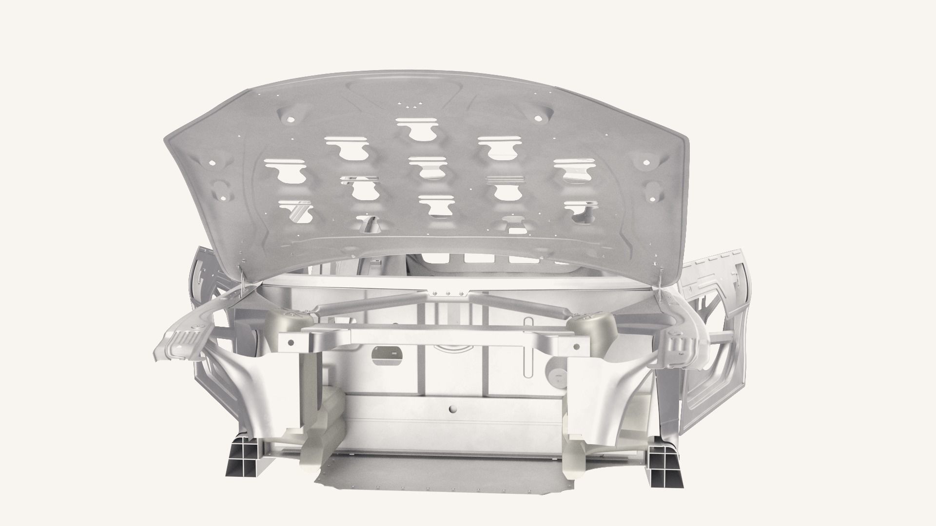 Tesla Model S Frame 3D model rigged | CGTrader