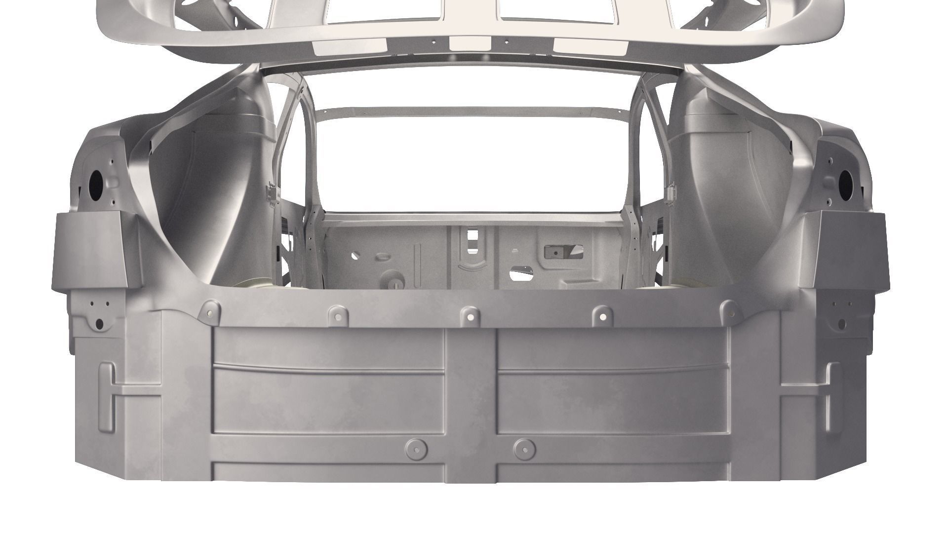 Tesla Model S Frame 3D model rigged | CGTrader