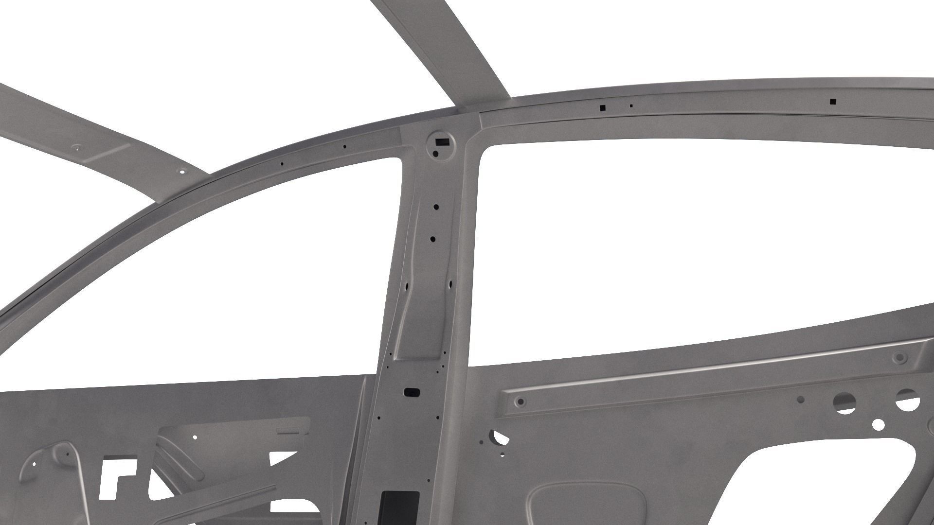 Tesla Model S Frame 3D model rigged | CGTrader