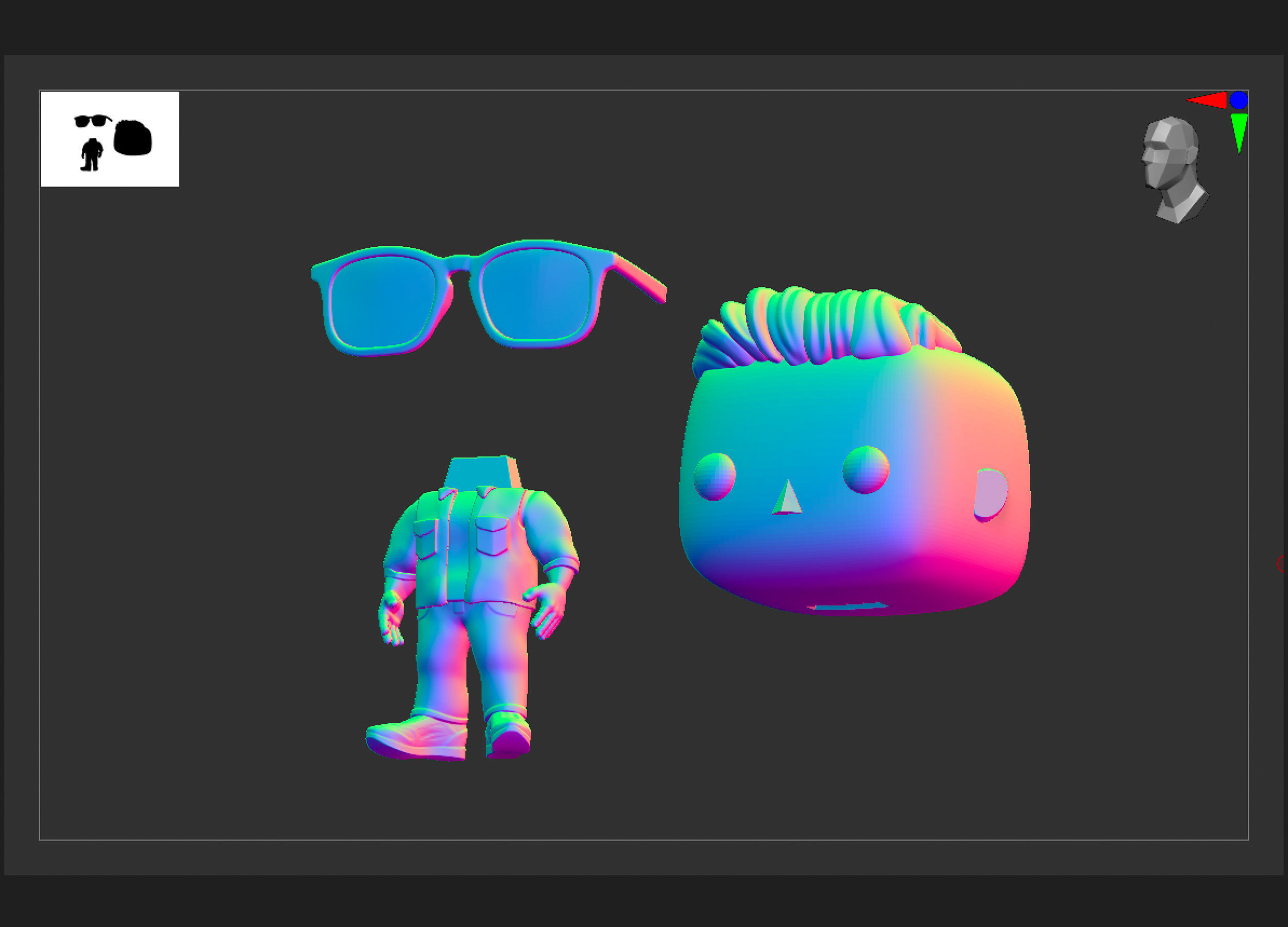 Boy with modern haircut Funko 3D model 3D printable | CGTrader