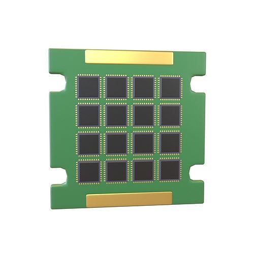 CPU Icon V3 002 3D model | CGTrader