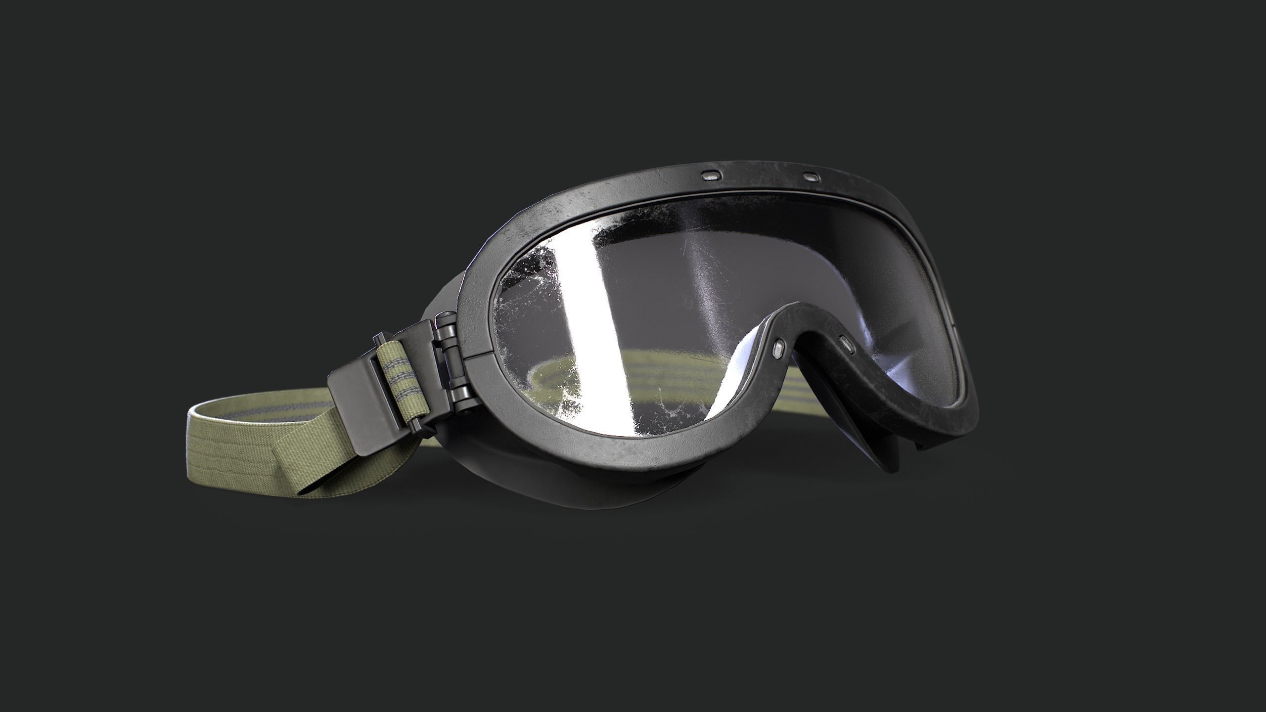 3D model Ballistic Tactical Goggles VR / AR / low-poly | CGTrader