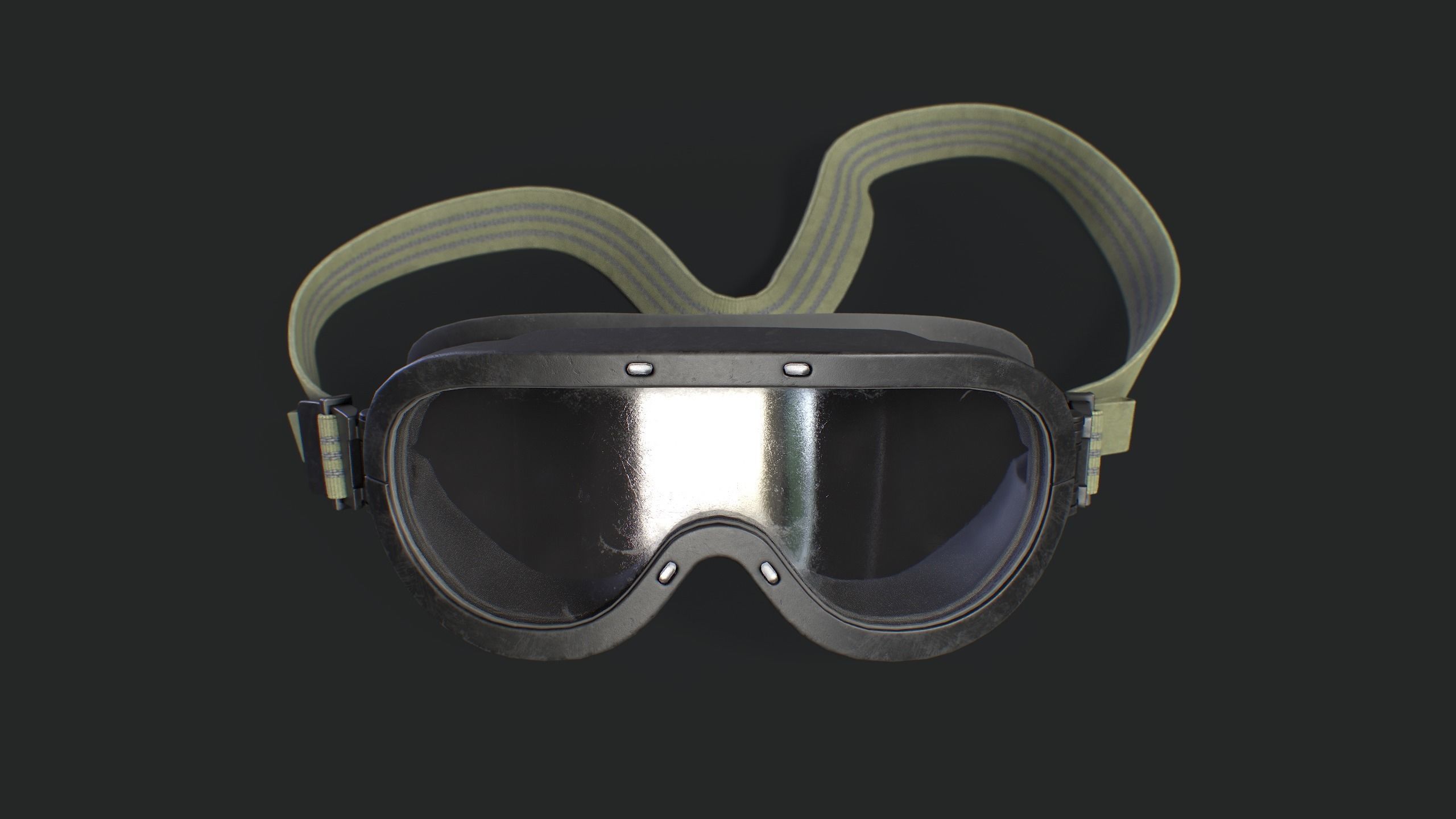 3D model Ballistic Tactical Goggles VR / AR / low-poly | CGTrader