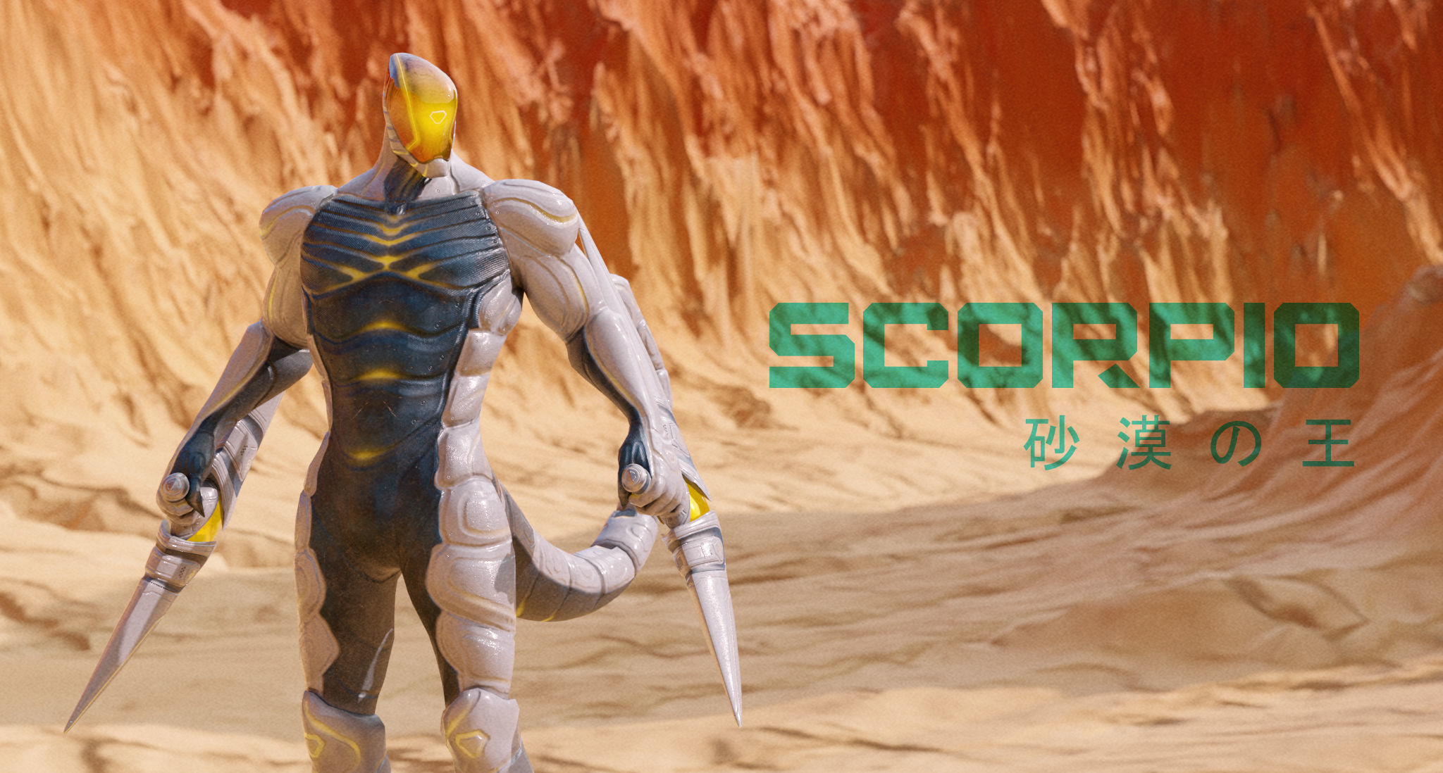 3D model Low Poly - Cyborg Zodiac Theme - Scorpio VR / AR / low-poly ...