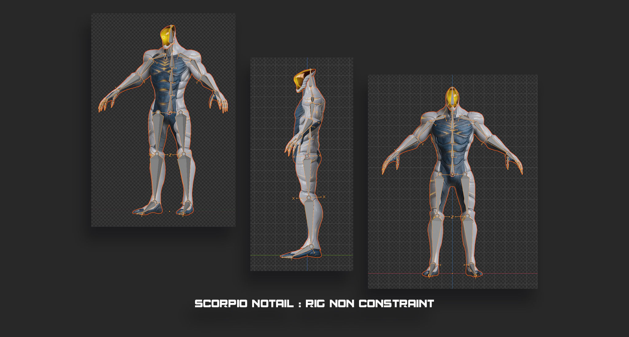 3D model Low Poly - Cyborg Zodiac Theme - Scorpio VR / AR / low-poly ...