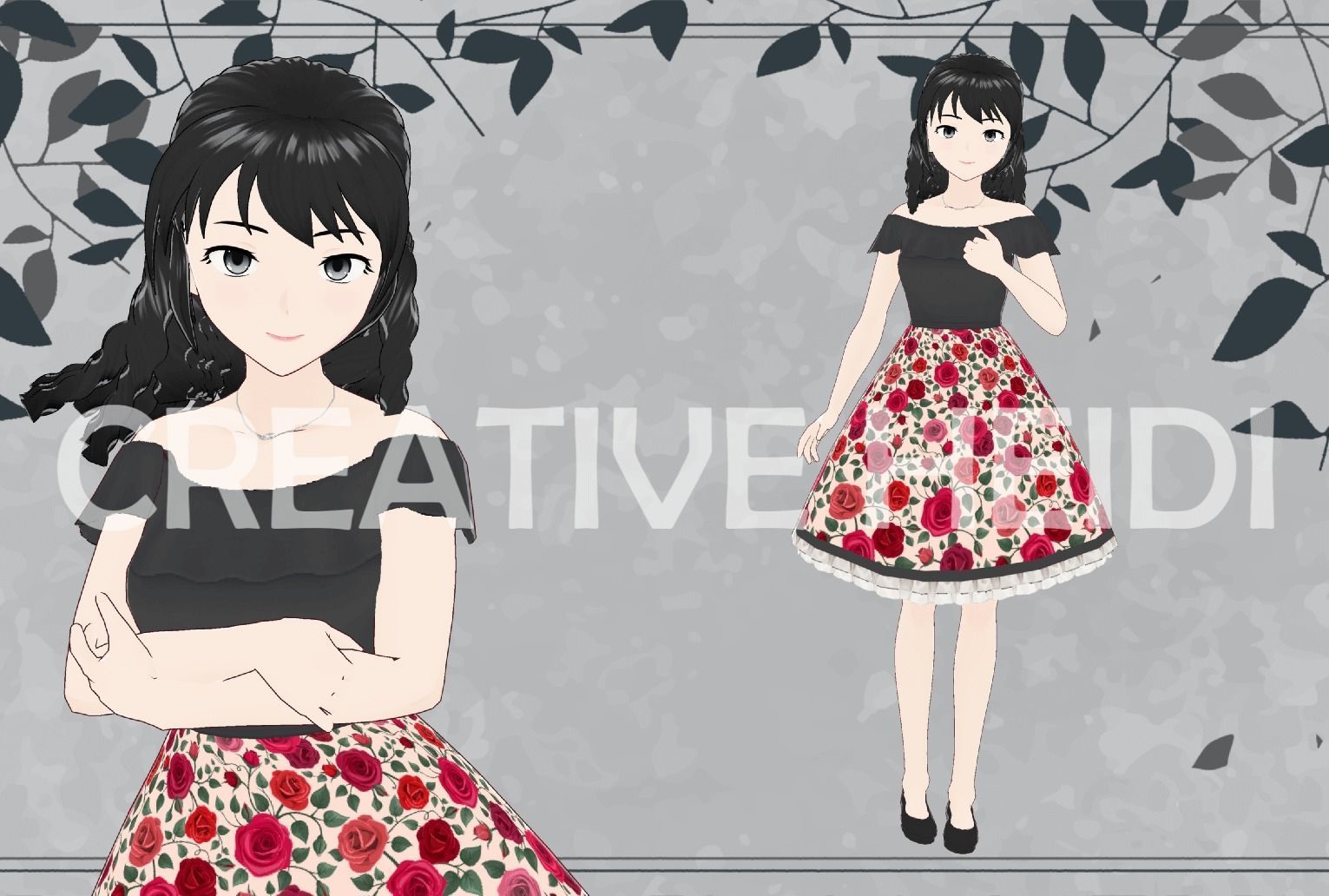 3D model Vroid 3D Female Vtubing Model Avatar VR / AR / low-poly | CGTrader