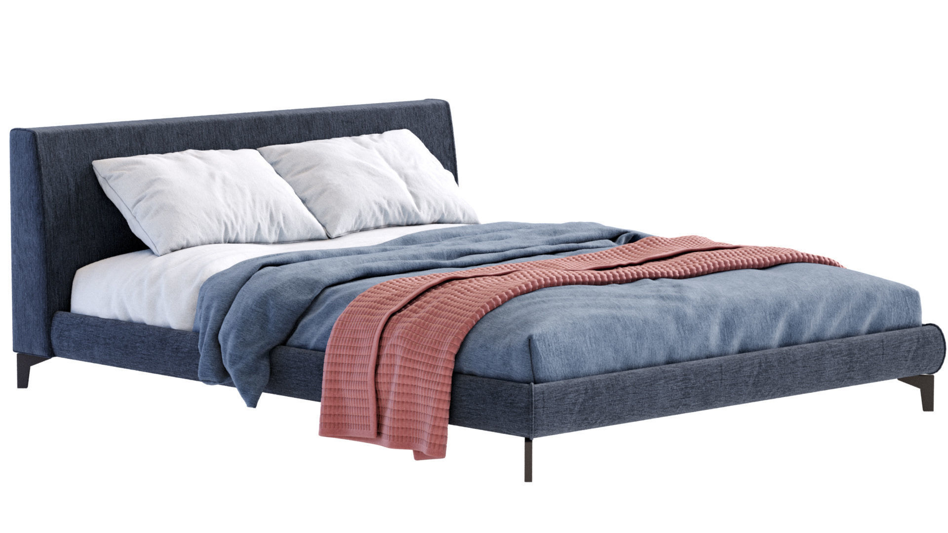 Louis Up Bed By Meridiani 3D model | CGTrader