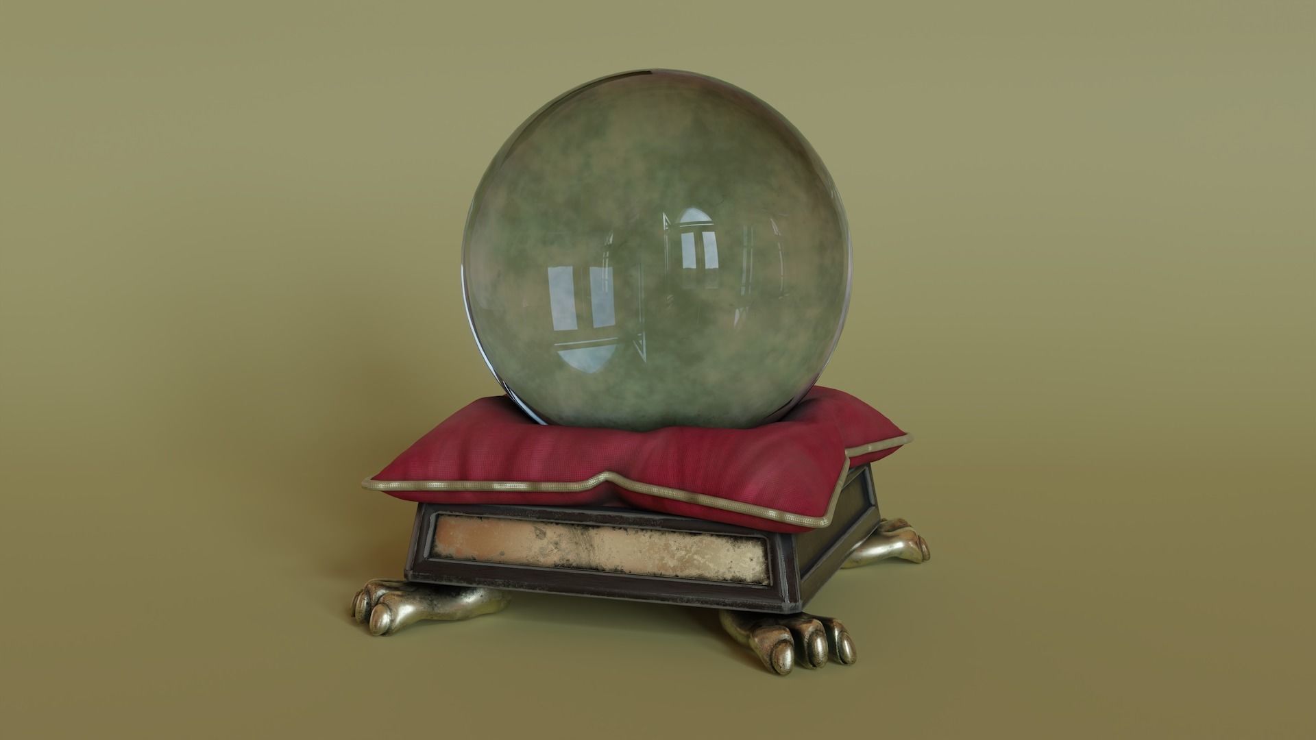 3D model Crystal Ball VR / AR / low-poly | CGTrader