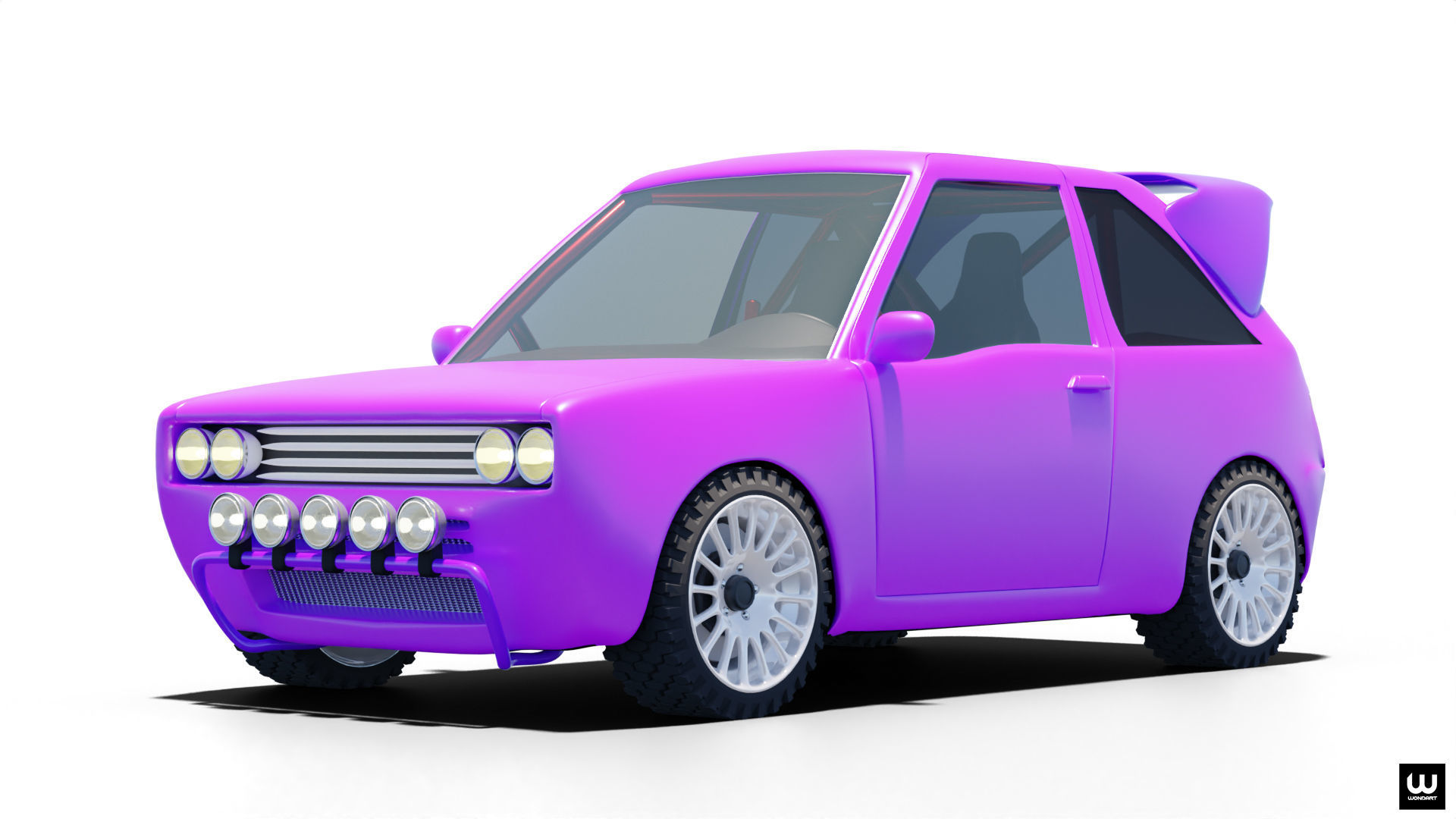 Concept Cartoon Rally Car 3D model | CGTrader