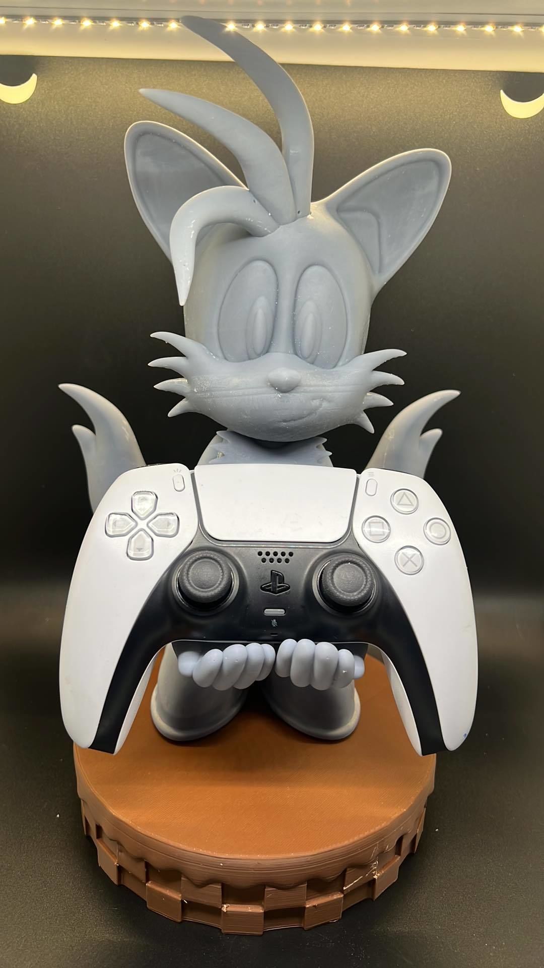 Tails Sonic joystick holder 3D model 3D printable | CGTrader