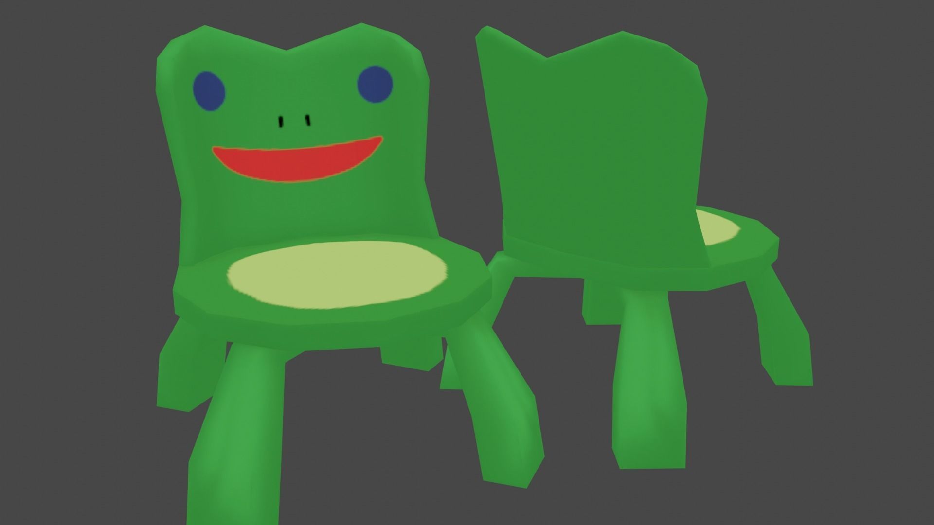 3D model Froggy Chair 256 VR / AR / low-poly | CGTrader