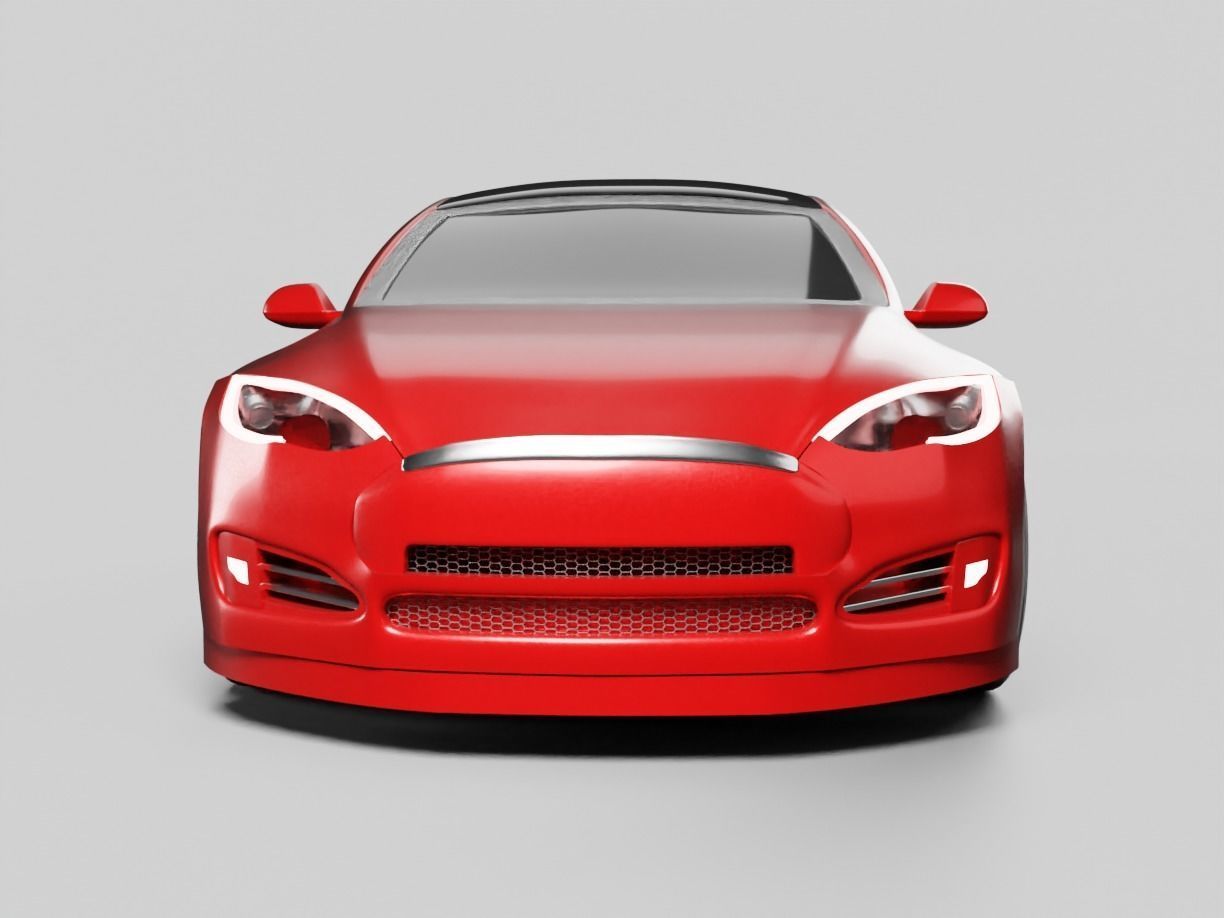 Tesla Model S Plaid 3D model animated rigged | CGTrader