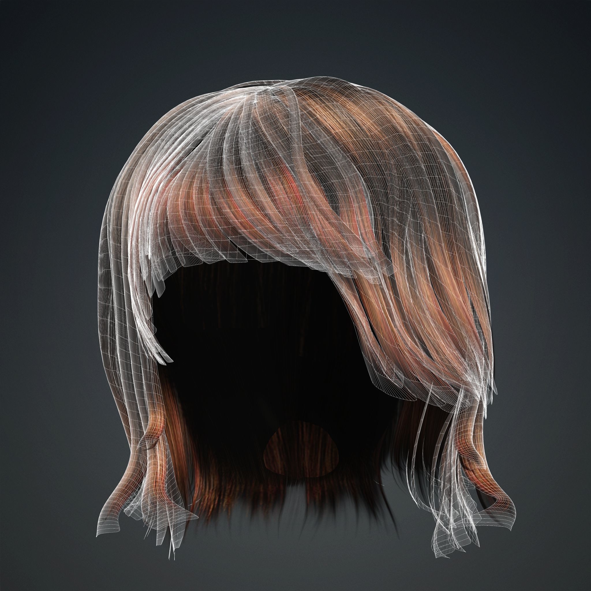 Femail Hair Emma free 3D model | CGTrader