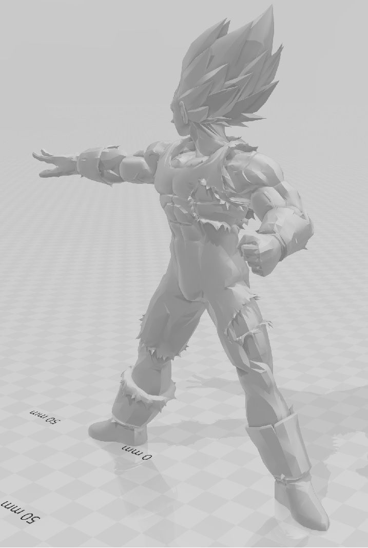 Majin Vegeta 3D model 3D printable | CGTrader