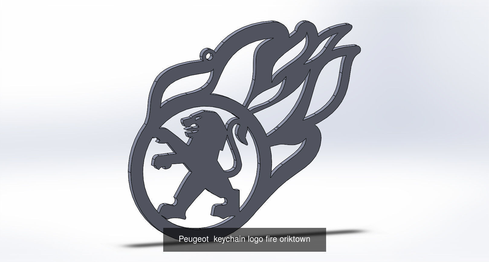 Peugeot keychains 3D Model Collection | CGTrader