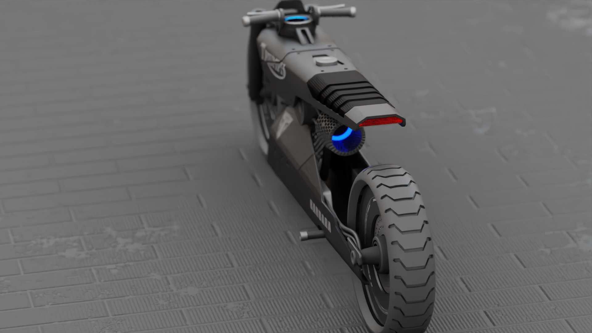 TRIUMPH MOTORBIKE RIGGED 3D model rigged | CGTrader