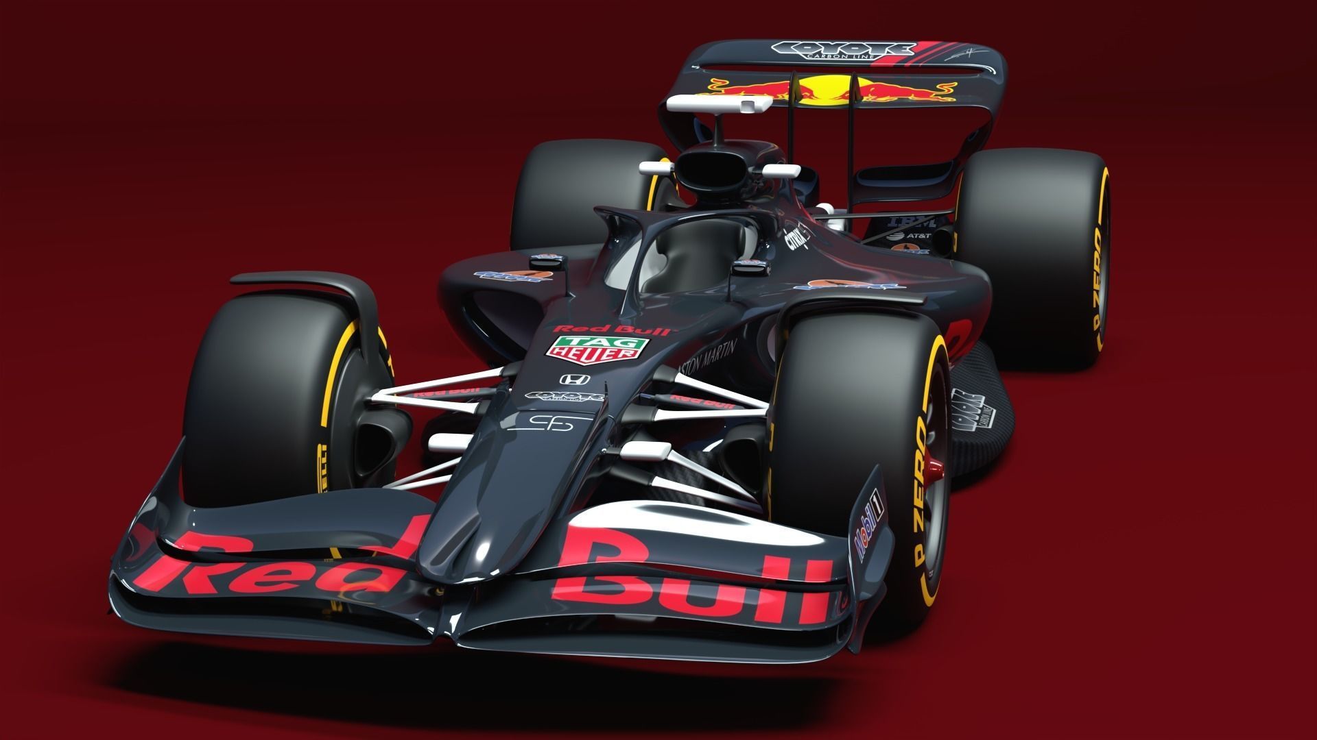 3D model F1 Model 2022 Redbull VR / AR / low-poly | CGTrader