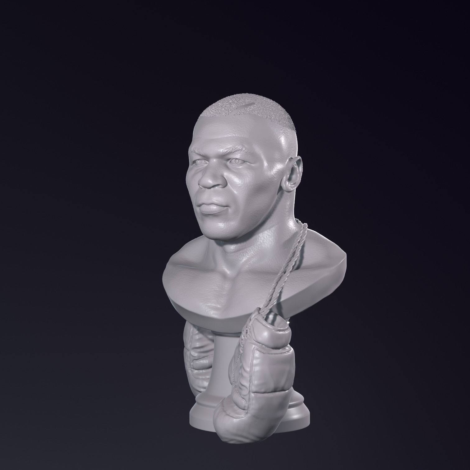 MIke Tyson 3D Bust for printing 3D model 3D printable | CGTrader