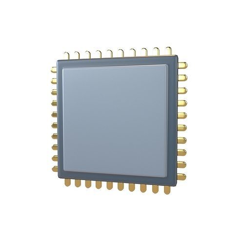 3D model Chip Icon v1 001 VR / AR / low-poly | CGTrader