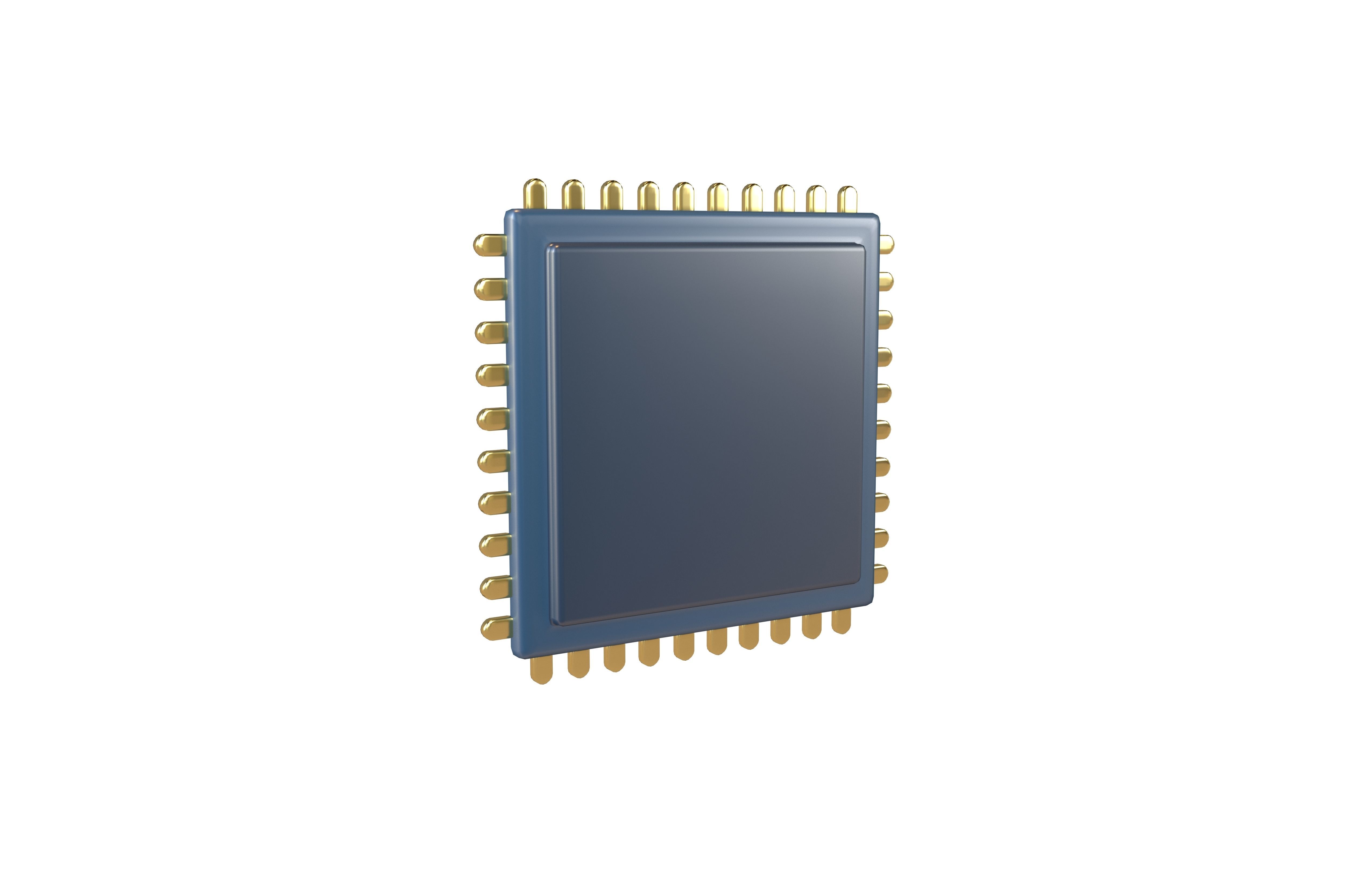 3D model Chip Icon v1 002 VR / AR / low-poly | CGTrader