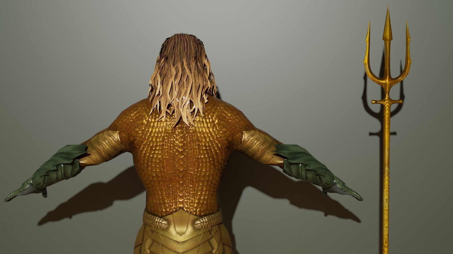 Aquaman dc comics 3D model rigged | CGTrader