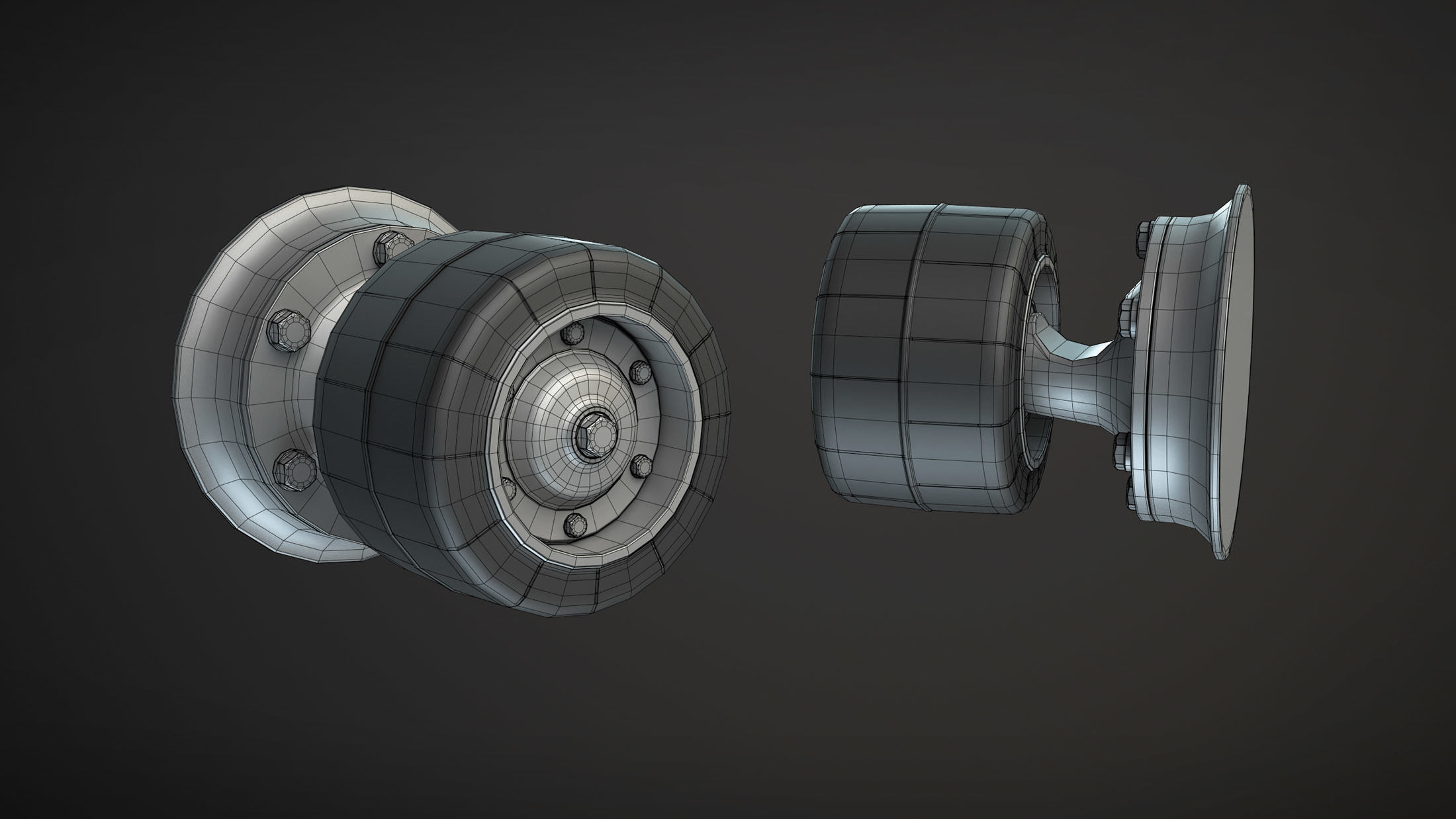 BMP IFV Wheels High-Poly Set 3D model | CGTrader